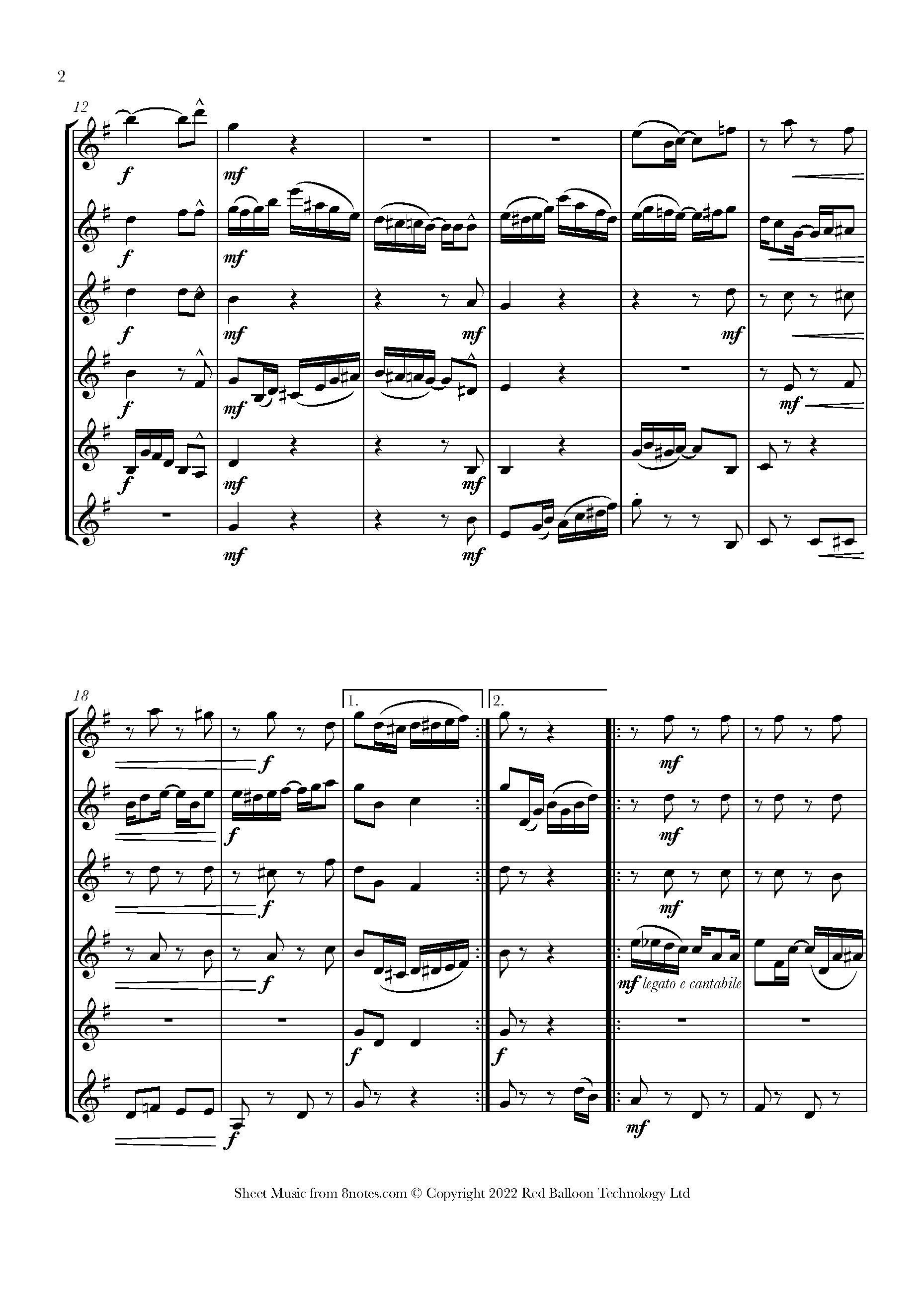 Scott Joplin - Rose Leaf Rag Sheet music for Clarinet Choir - 8notes.com