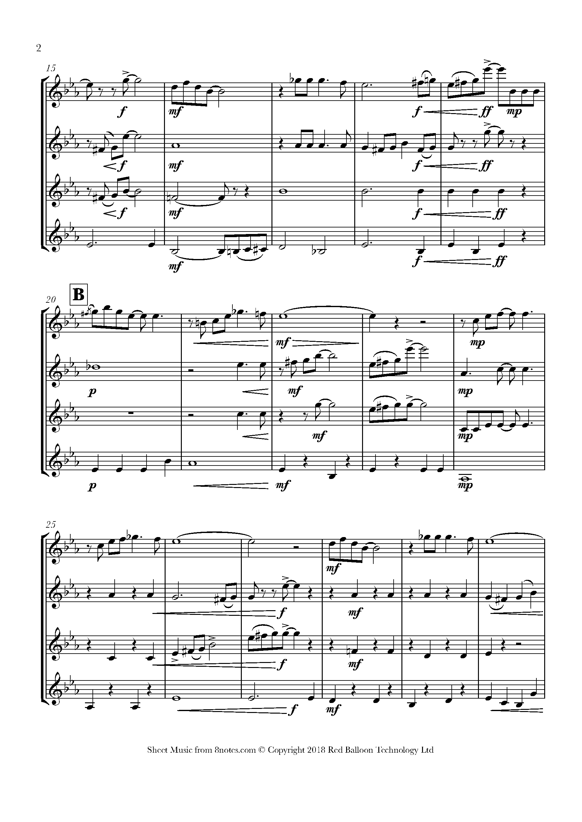 W C Handy - St Louis Blues Sheet music for Clarinet Quartet - 8notes.com