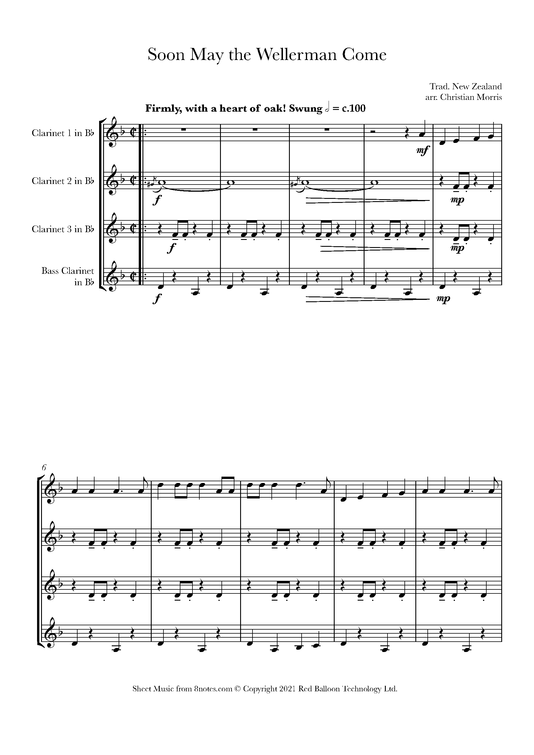 Soon May the Wellerman Come (New Zealand Trad.) Sheet music for ...