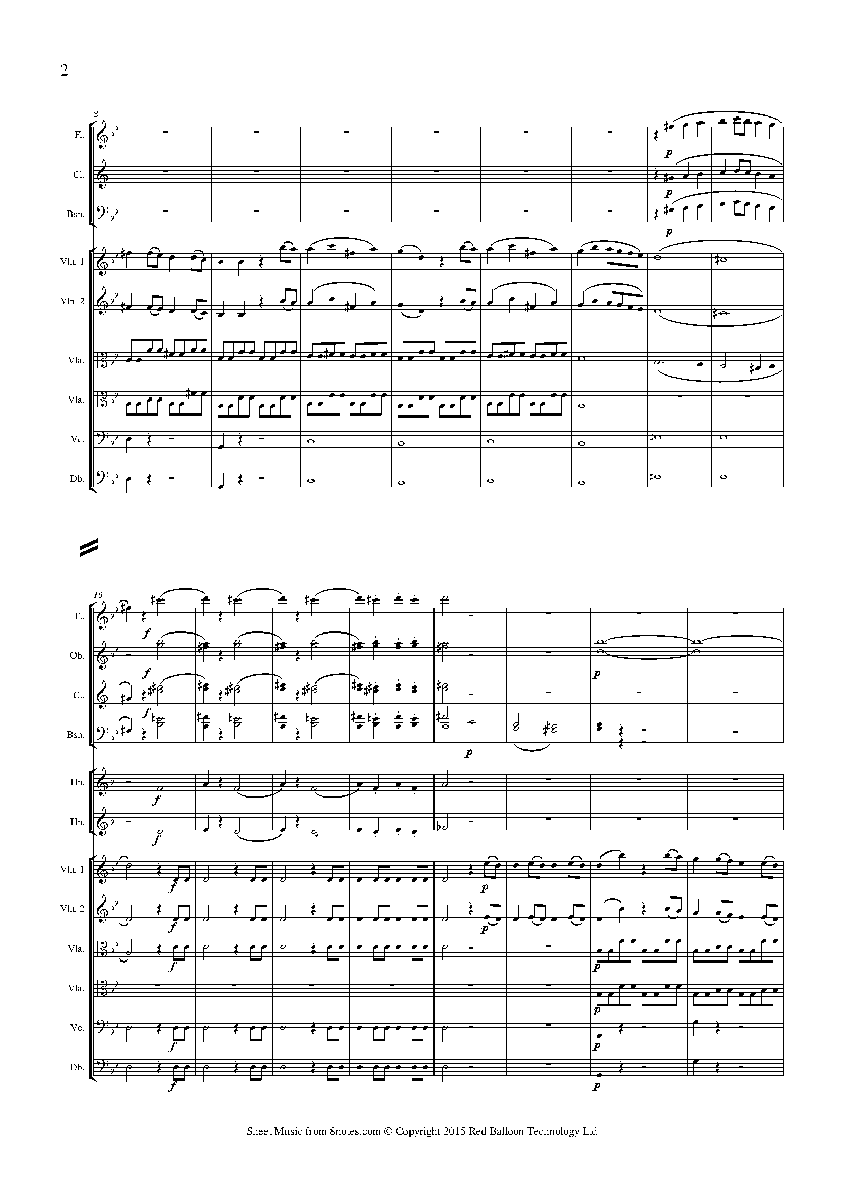 Mozart - Symphony No.40 1st movement Sheet music for Classroom - 8notes.com