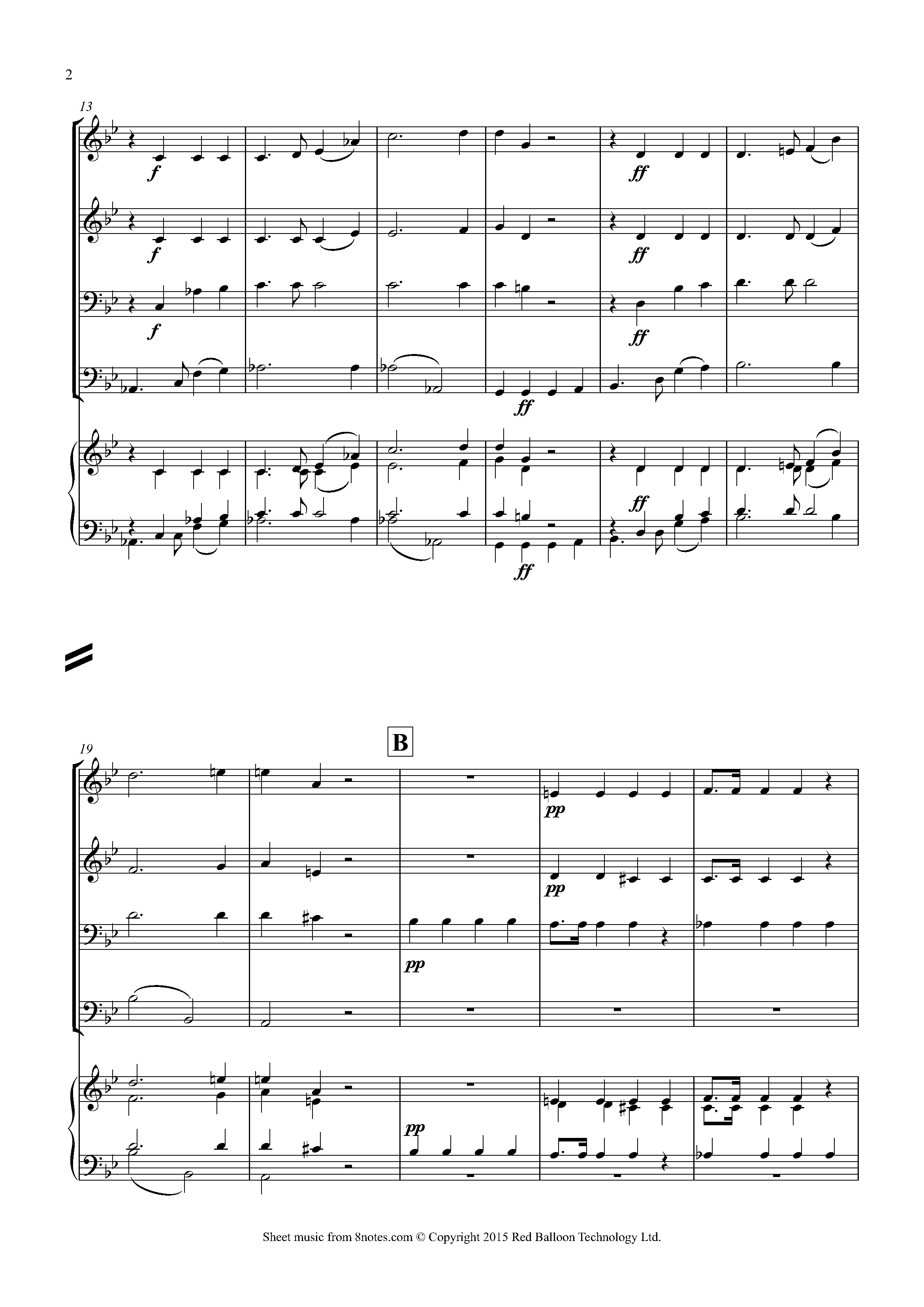 Bruckner - Locus Iste Sheet music for Classroom - 8notes.com