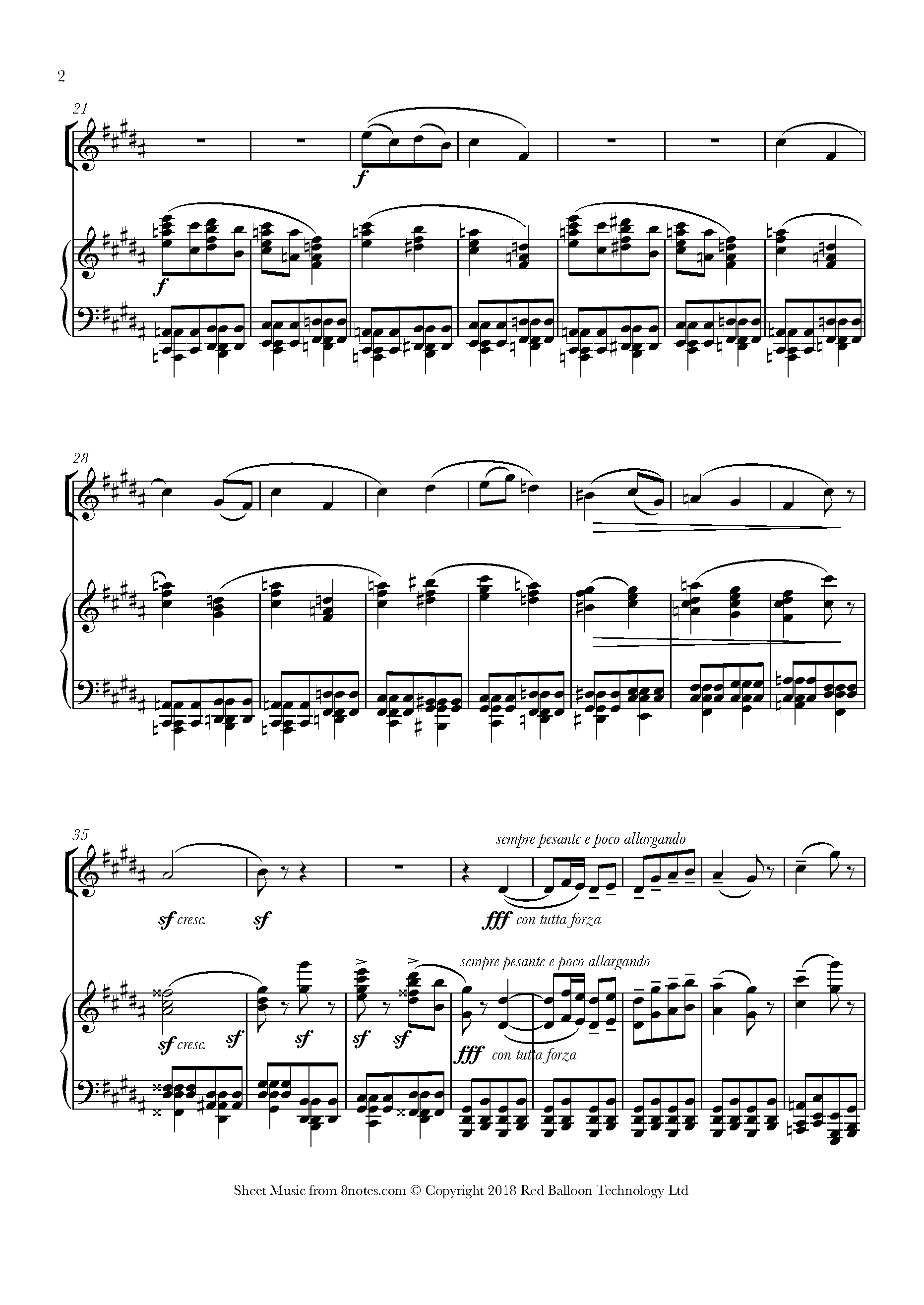 Mussorgsky - Bydlo from Pictures at an Exhibition Sheet music for ...