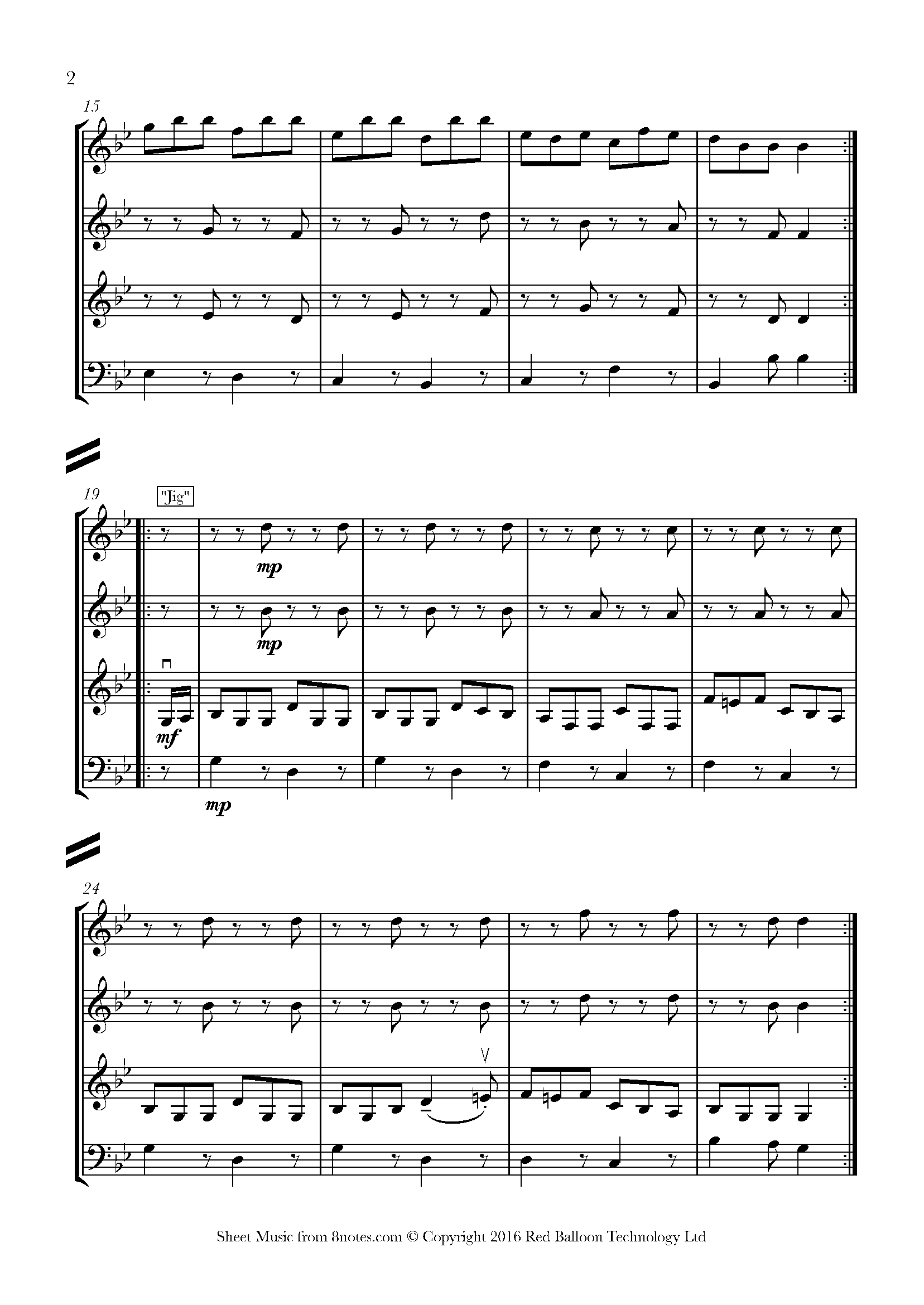 Irish Jig Medley Sheet music for Flexible Mixed Ensemble - 4 Players ...