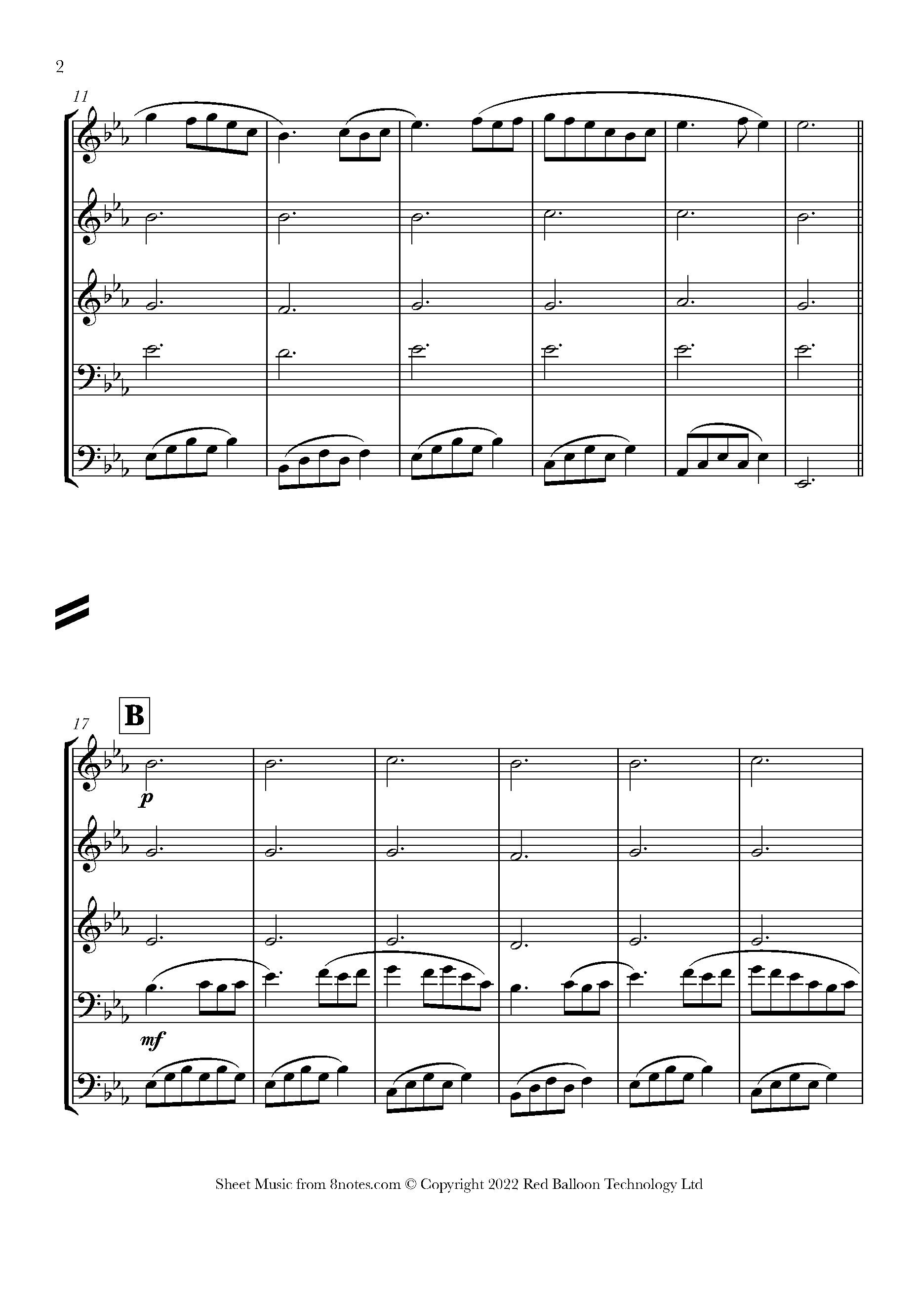 Arirang (traditional Korean) Sheet music for Flexible Mixed Ensemble ...
