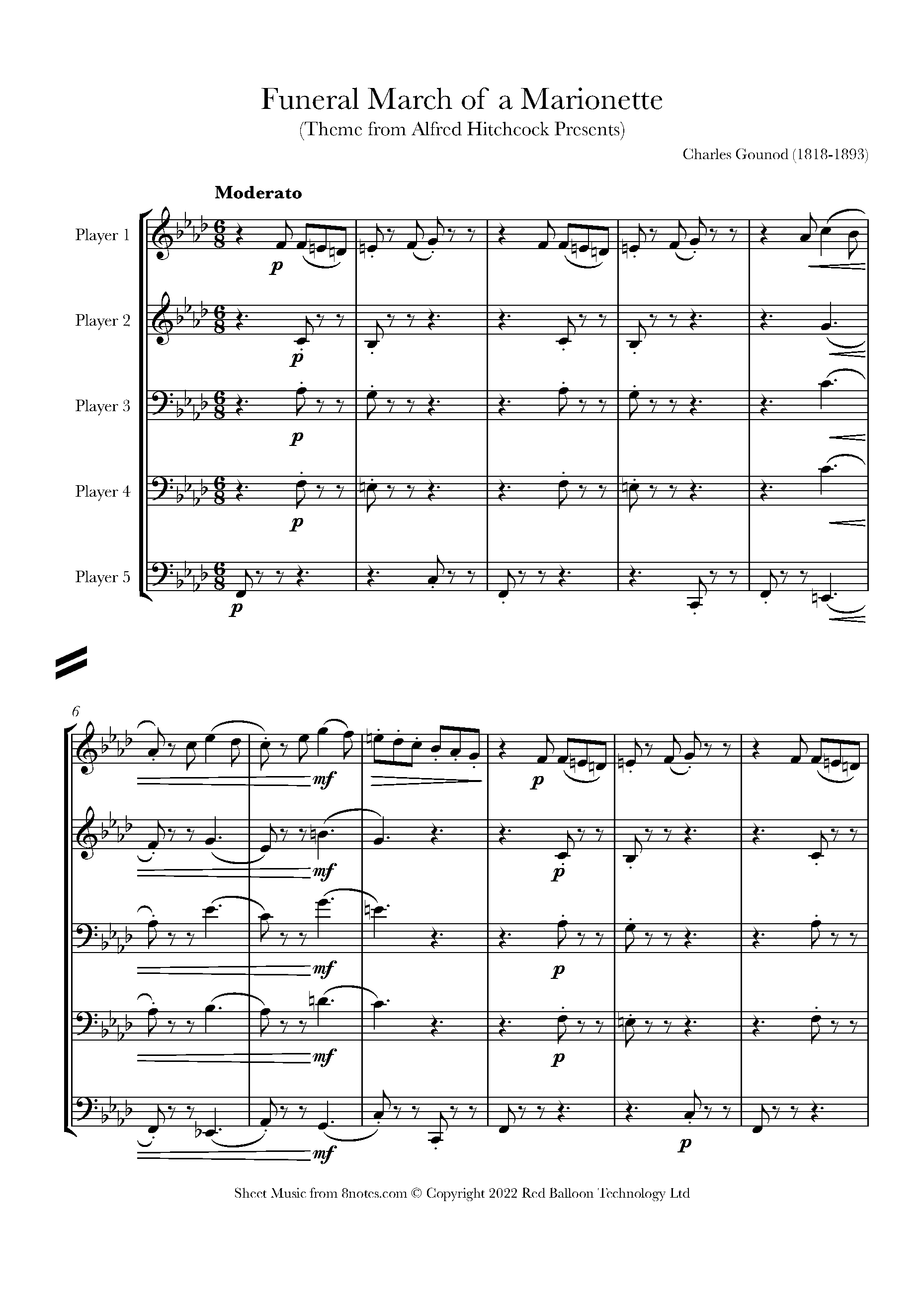 Charles Gounod - Funeral March of a Marionette (Theme from Alfred ...