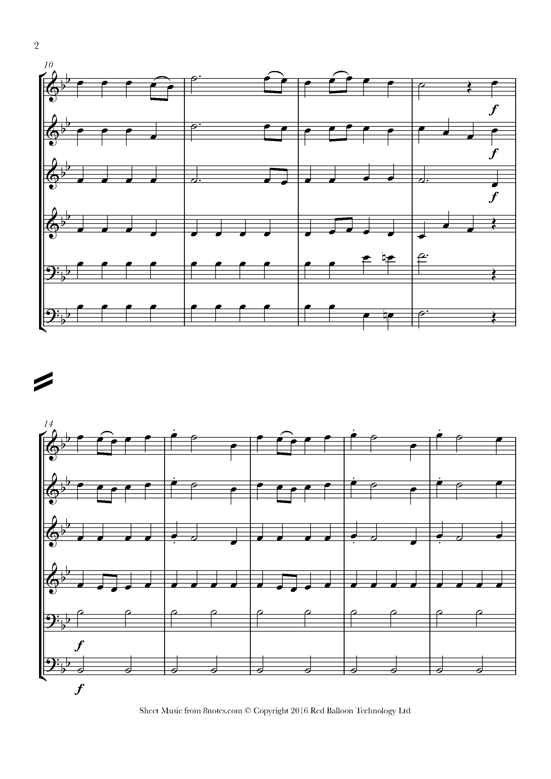 Vivaldi - Spring from The Four Seasons 1. Allegro (Theme) Sheet music ...