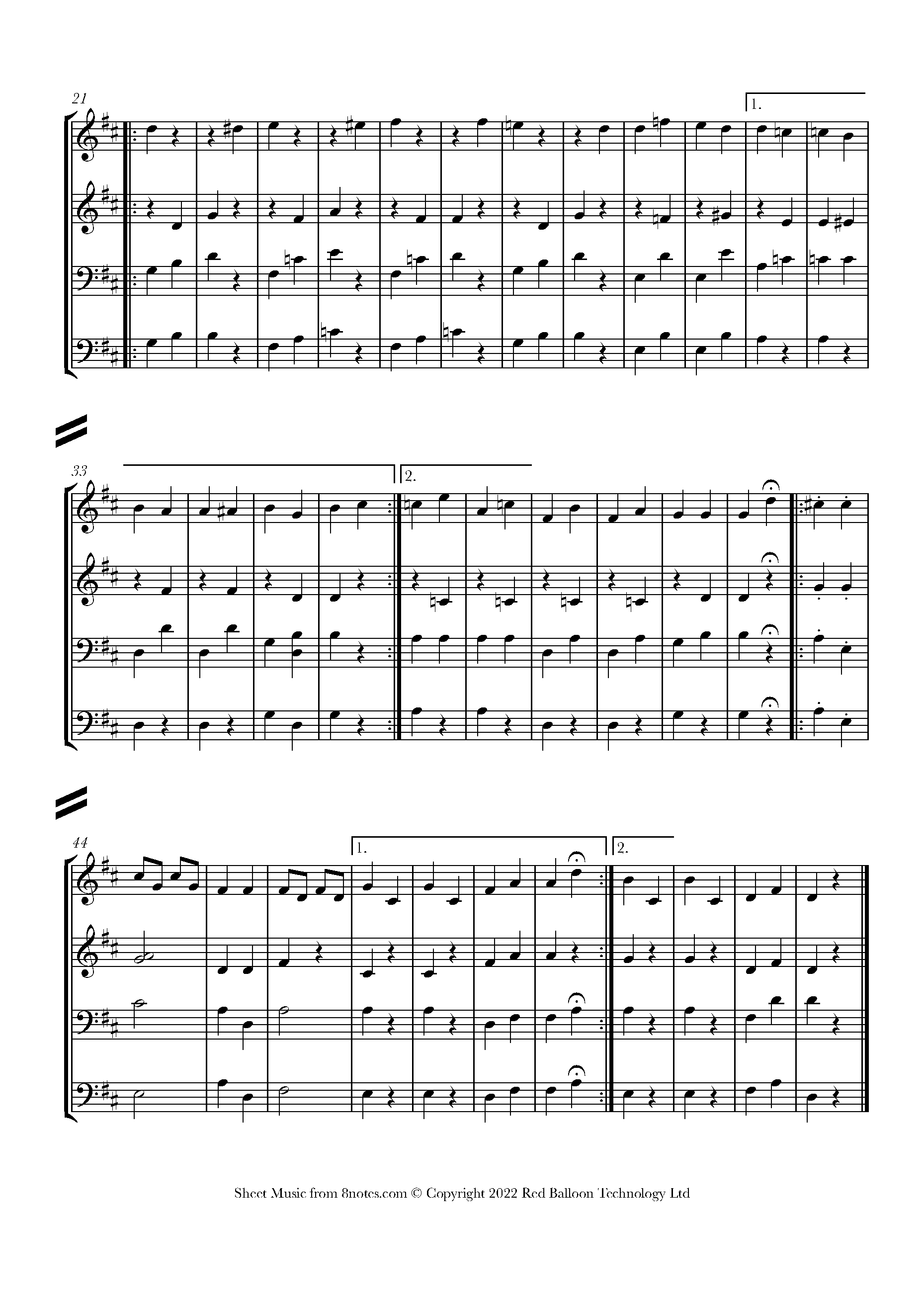 Strauss II - Pizzicato Polka Sheet music for Flexible String Ensemble ...