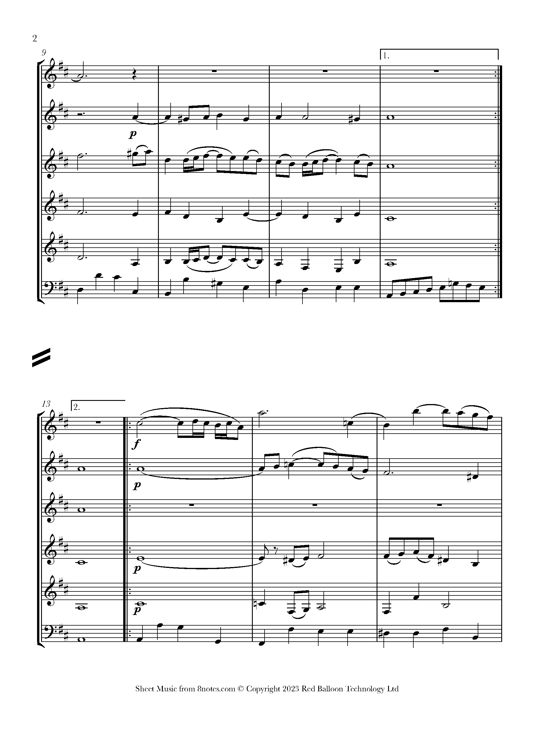 Bach - Air on a G String Sheet music for Flexible String Ensemble - 6 ...