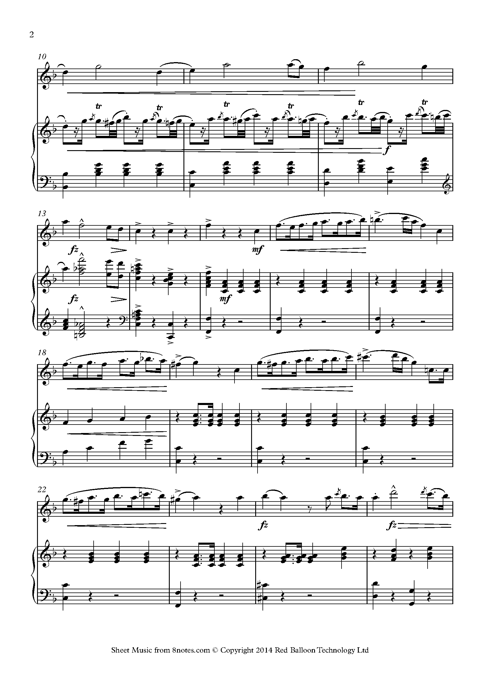 National Anthem of Brazil Sheet music for Flute - 8notes.com