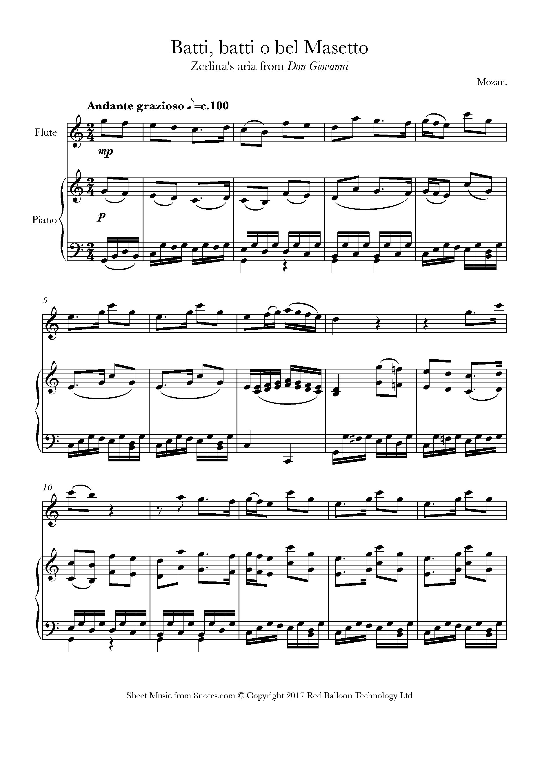 Mozart - Batti, batti o bel Masetto (Zerlina's aria from Don Giovanni ...