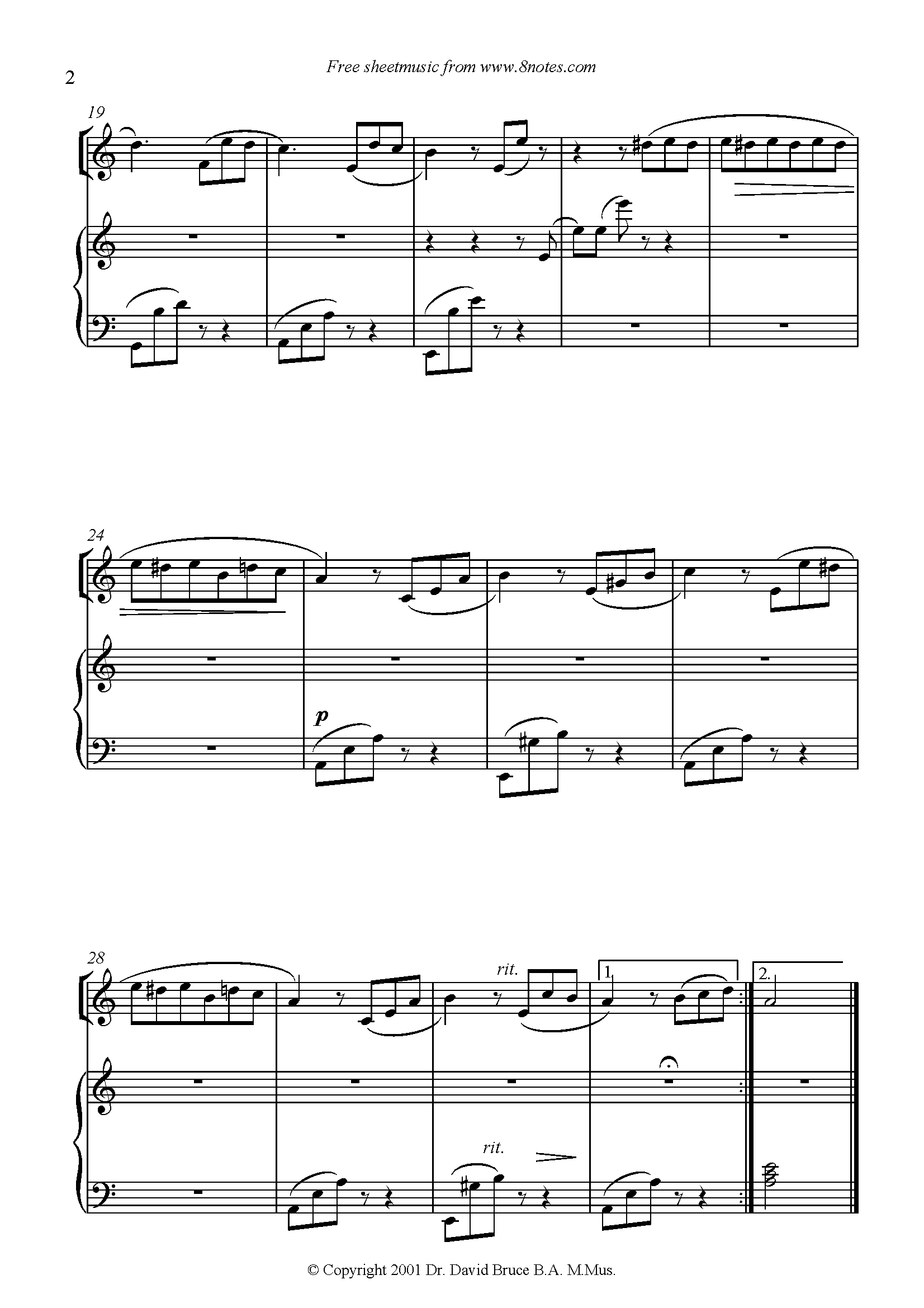 Beethoven - Fur Elise Sheet music for Flute - 8notes.com