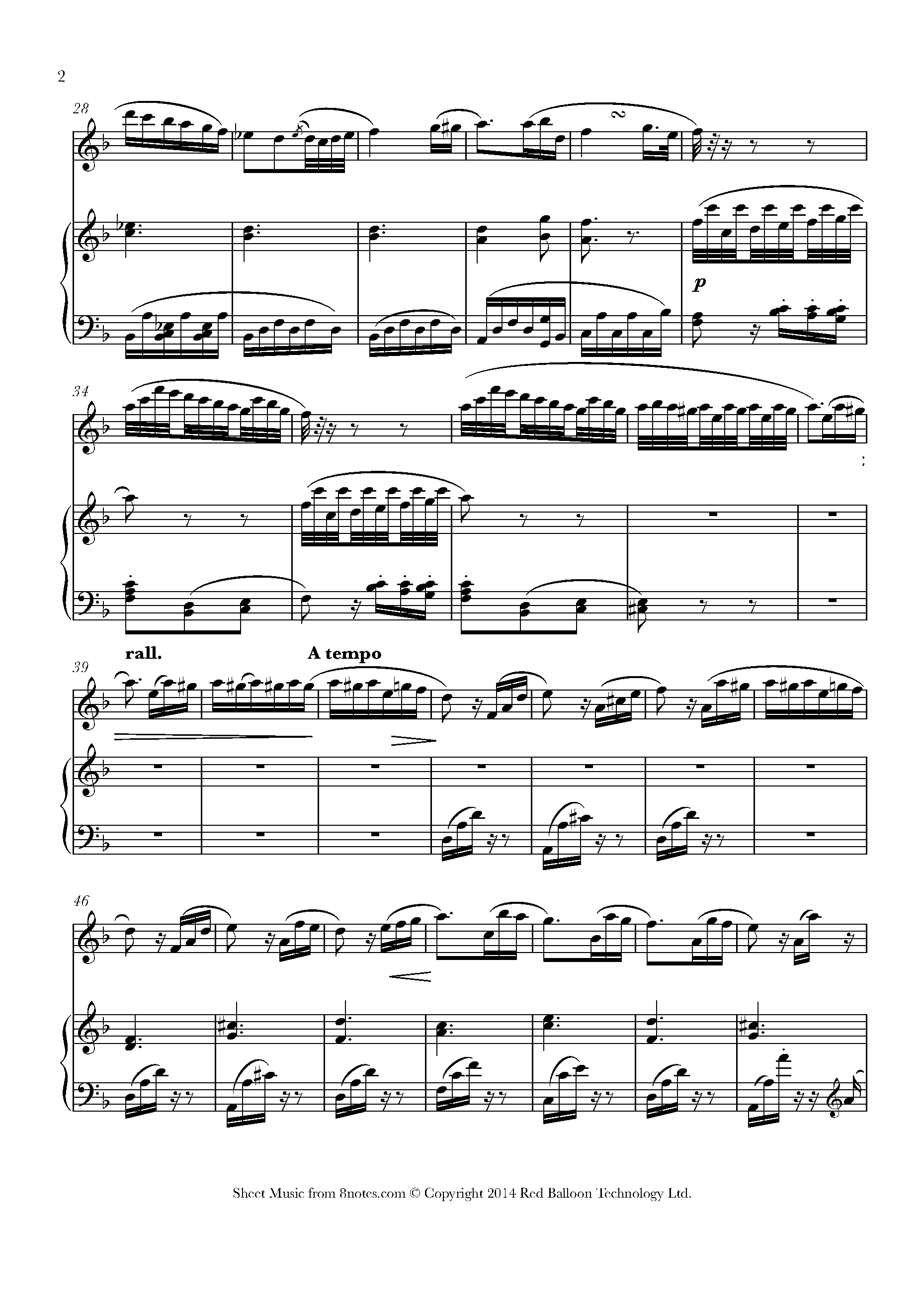 Beethoven - Fur Elise Sheet music for Flute - 8notes.com