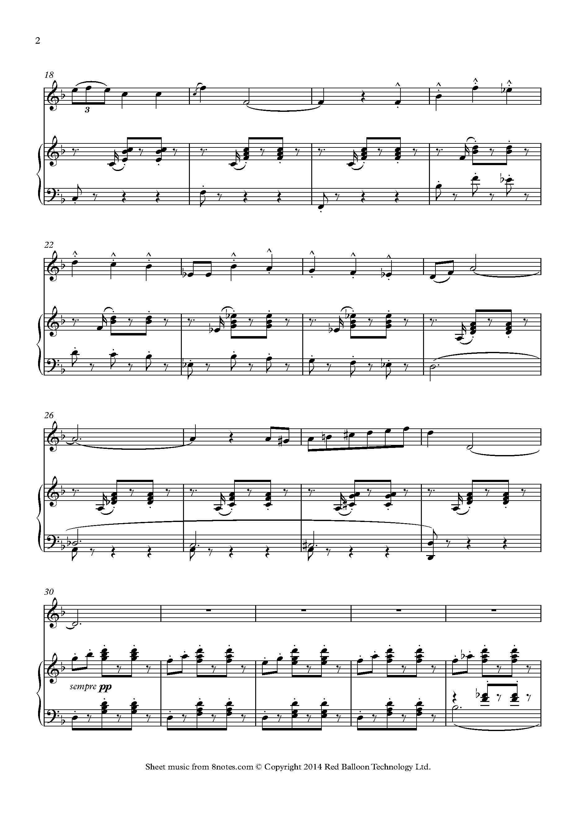 Bizet - ﻿Séguedille from Carmen Sheet music for Flute - 8notes.com