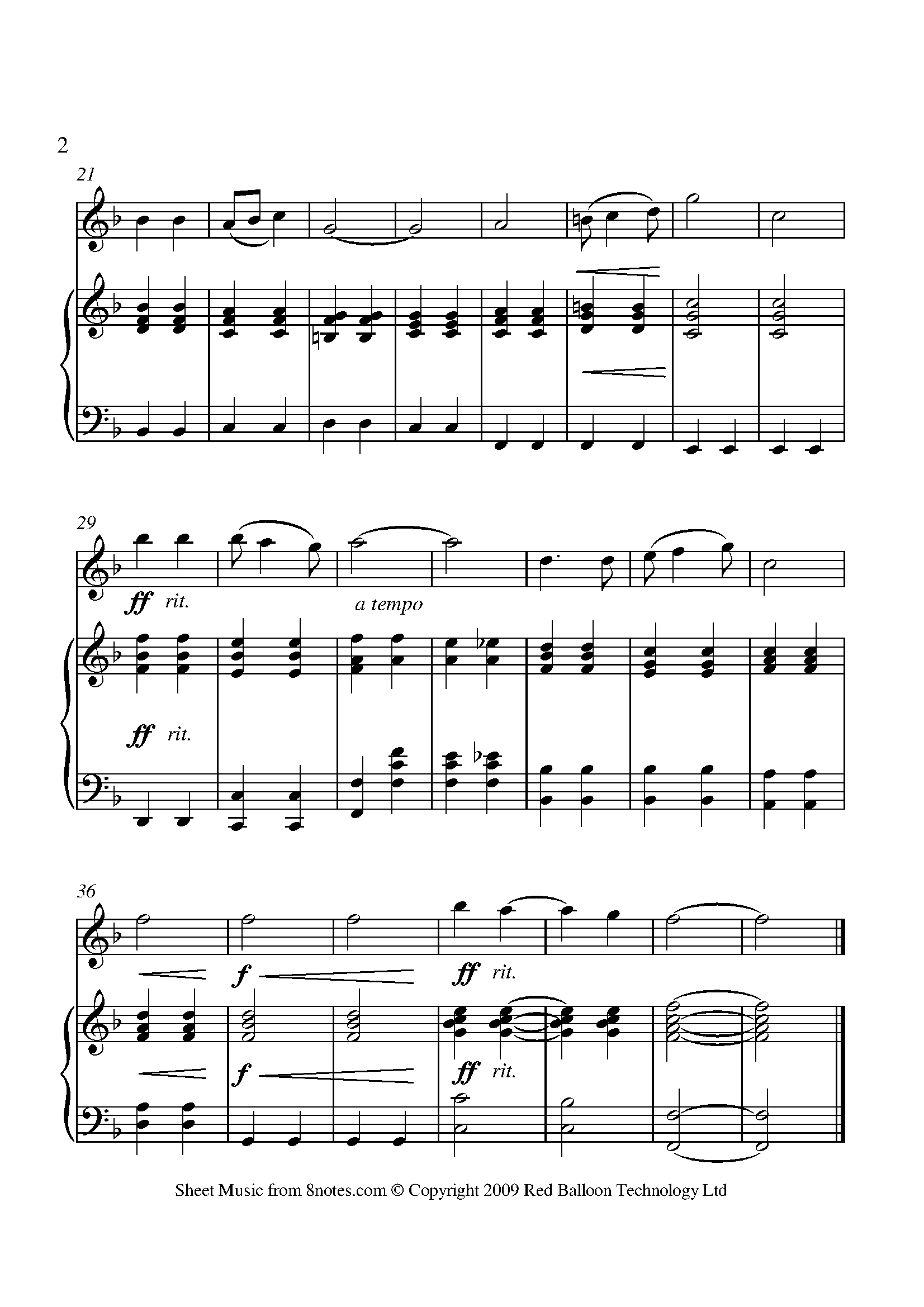 Elgar - Land of Hope and Glory Sheet music for Flute - 8notes.com
