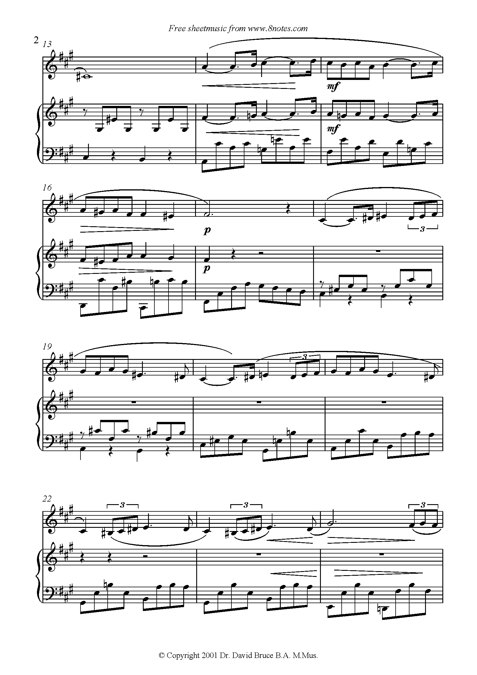 Fauré - Pavane Sheet music for Flute - 8notes.com
