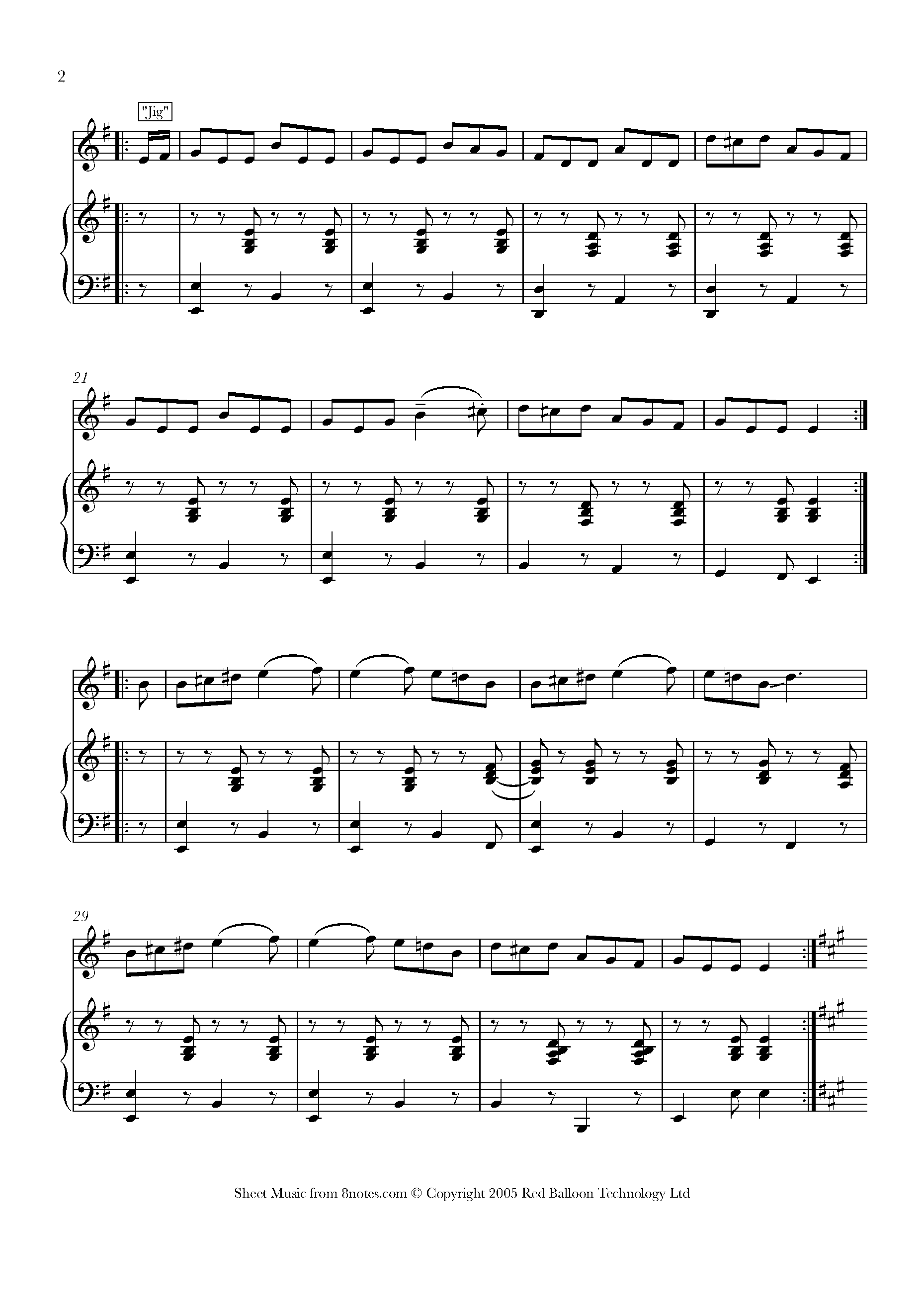 Irish Jig Medley Sheet music for Flute - 8notes.com
