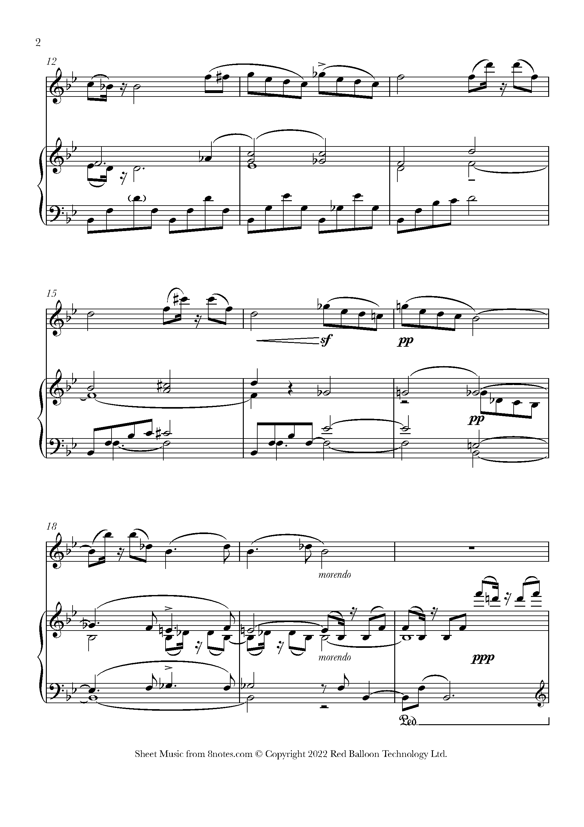 Mahler - Symphony No. 6, Slow Movement Sheet music for Flute - 8notes.com
