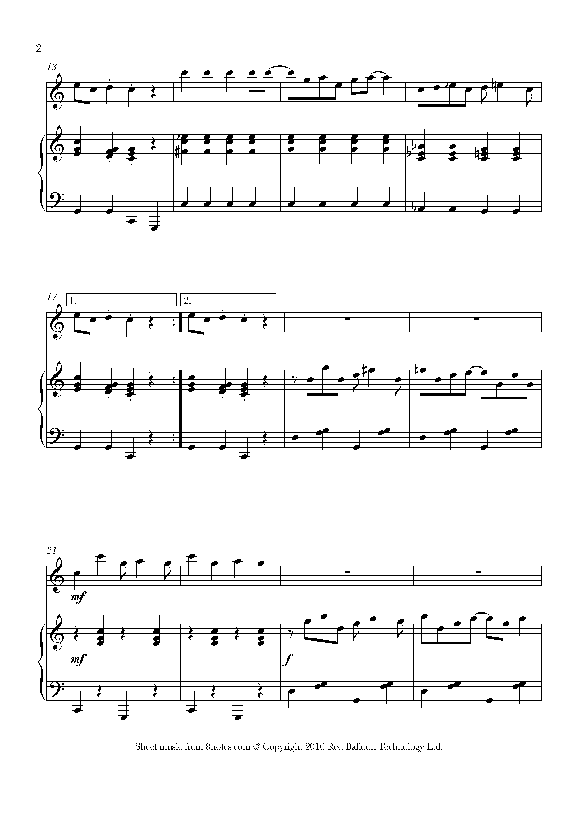 Scott Joplin - Maple Leaf Rag Sheet music for Flute - 8notes.com