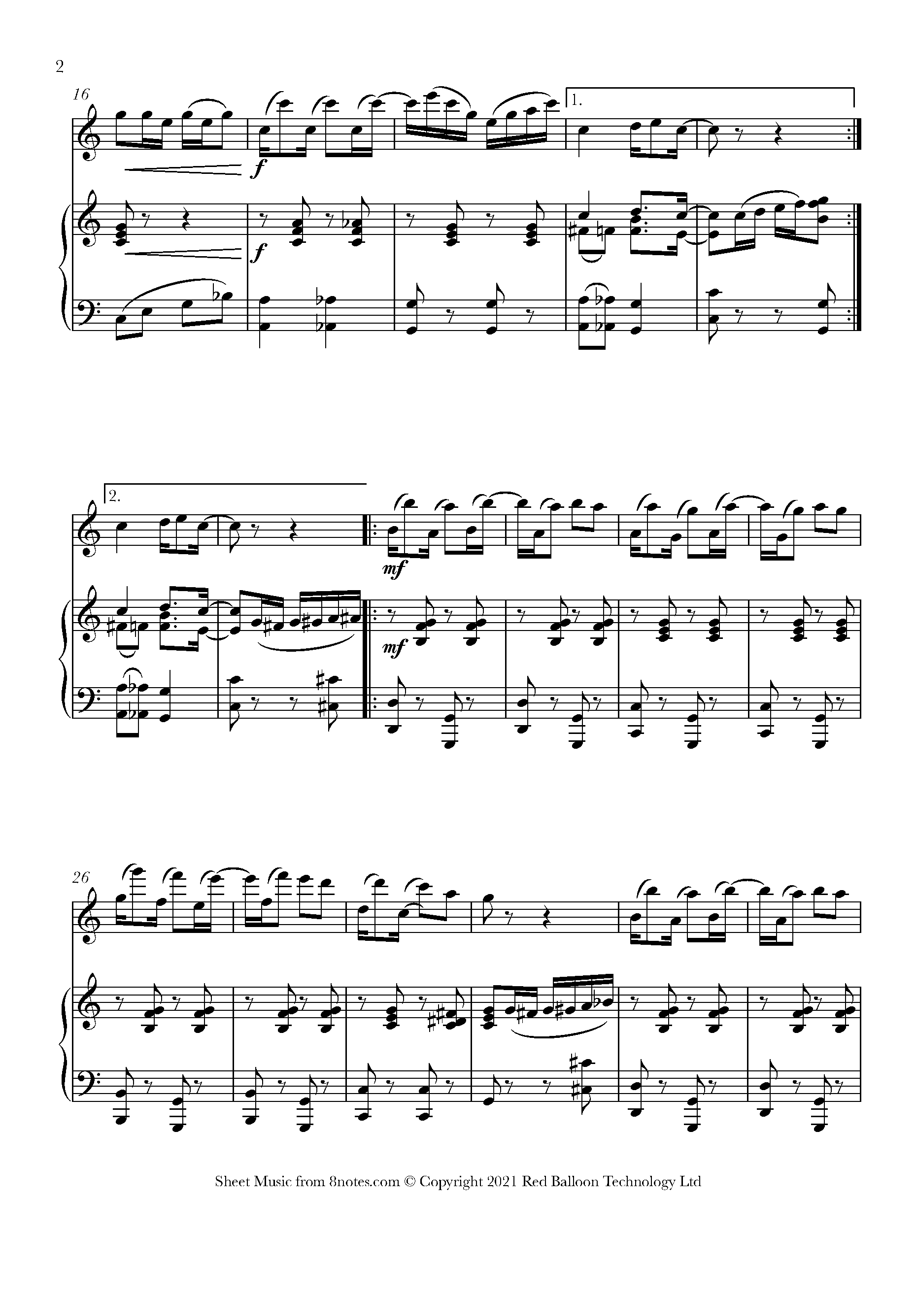 Scott Joplin - Pineapple Rag Sheet music for Flute - 8notes.com