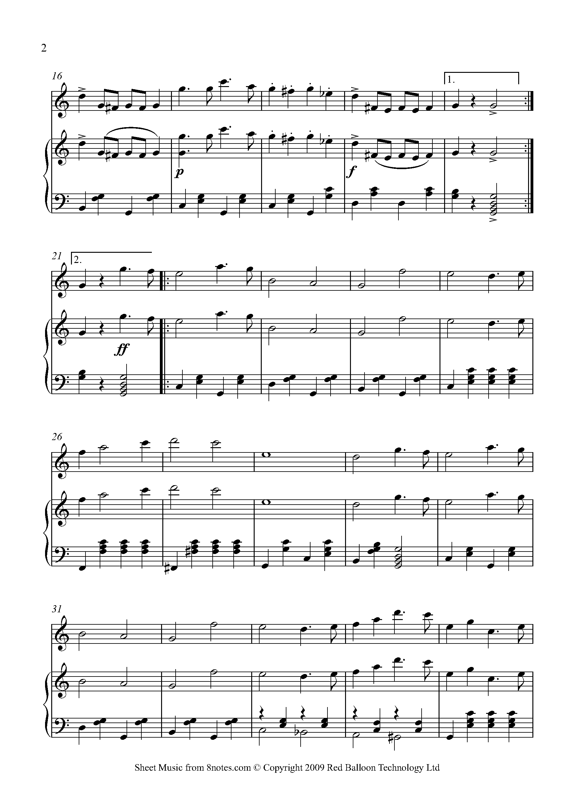 Sousa - The Stars and Stripes Forever Sheet music for Flute - 8notes.com