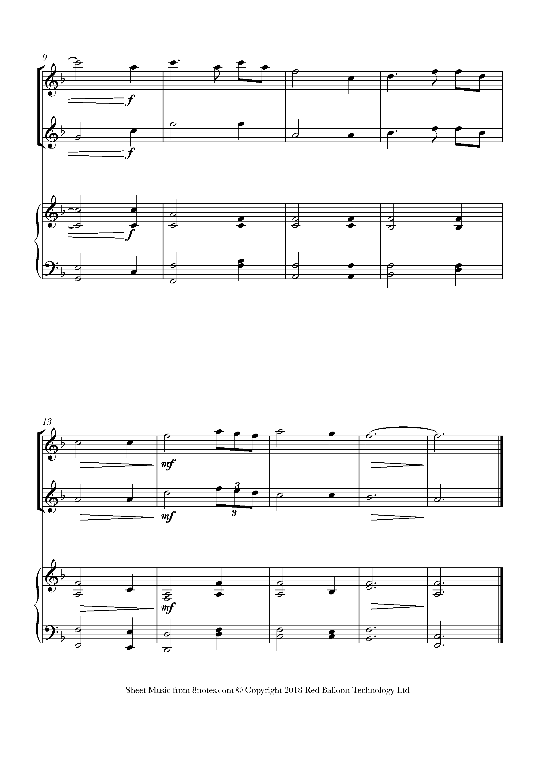 Amazing Grace Sheet music for Flute Duet - 8notes.com