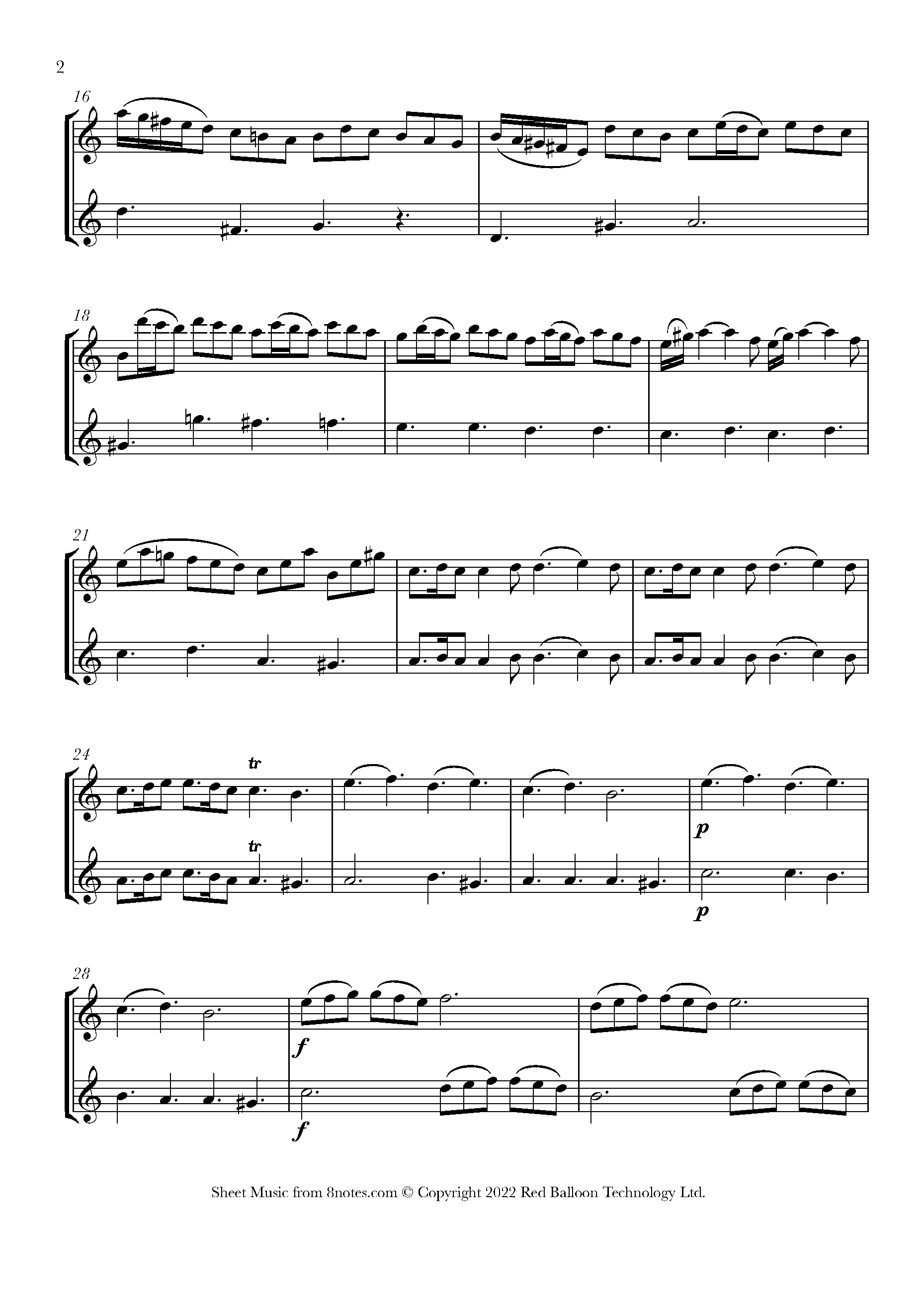 Vivaldi - Spring from the Four Seasons, 3. Danza Pastorale Sheet music ...