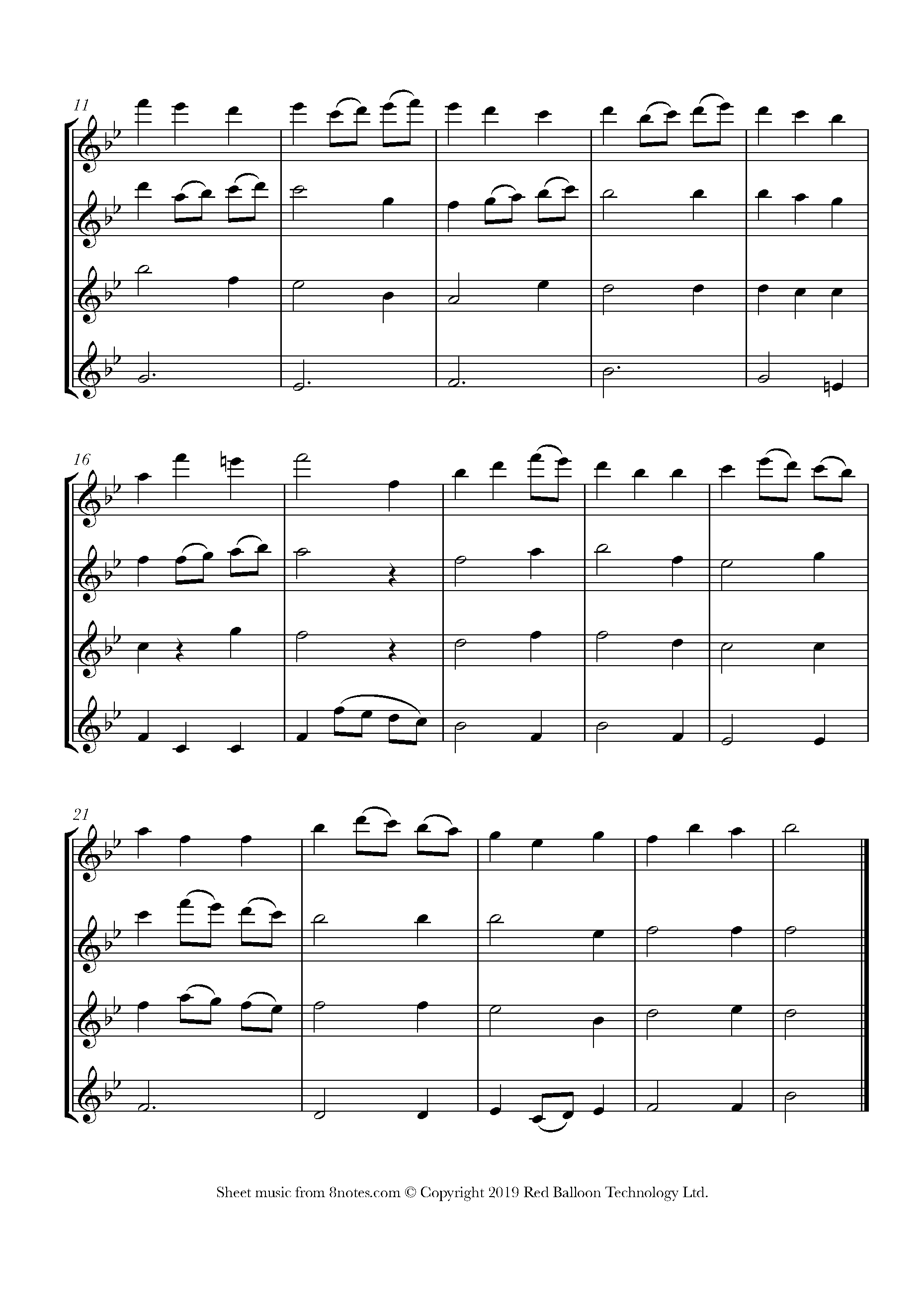 The Ash Grove (Llywn Onn) (Traditional Welsh) Sheet music for Flute ...