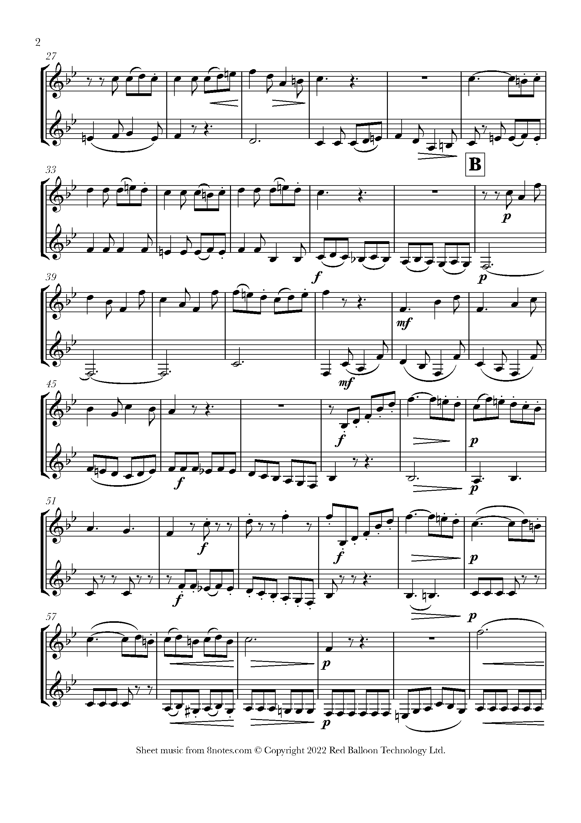 Mozart Horn Concerto No 4 In Eb 4th Movement Sheet Music For French
