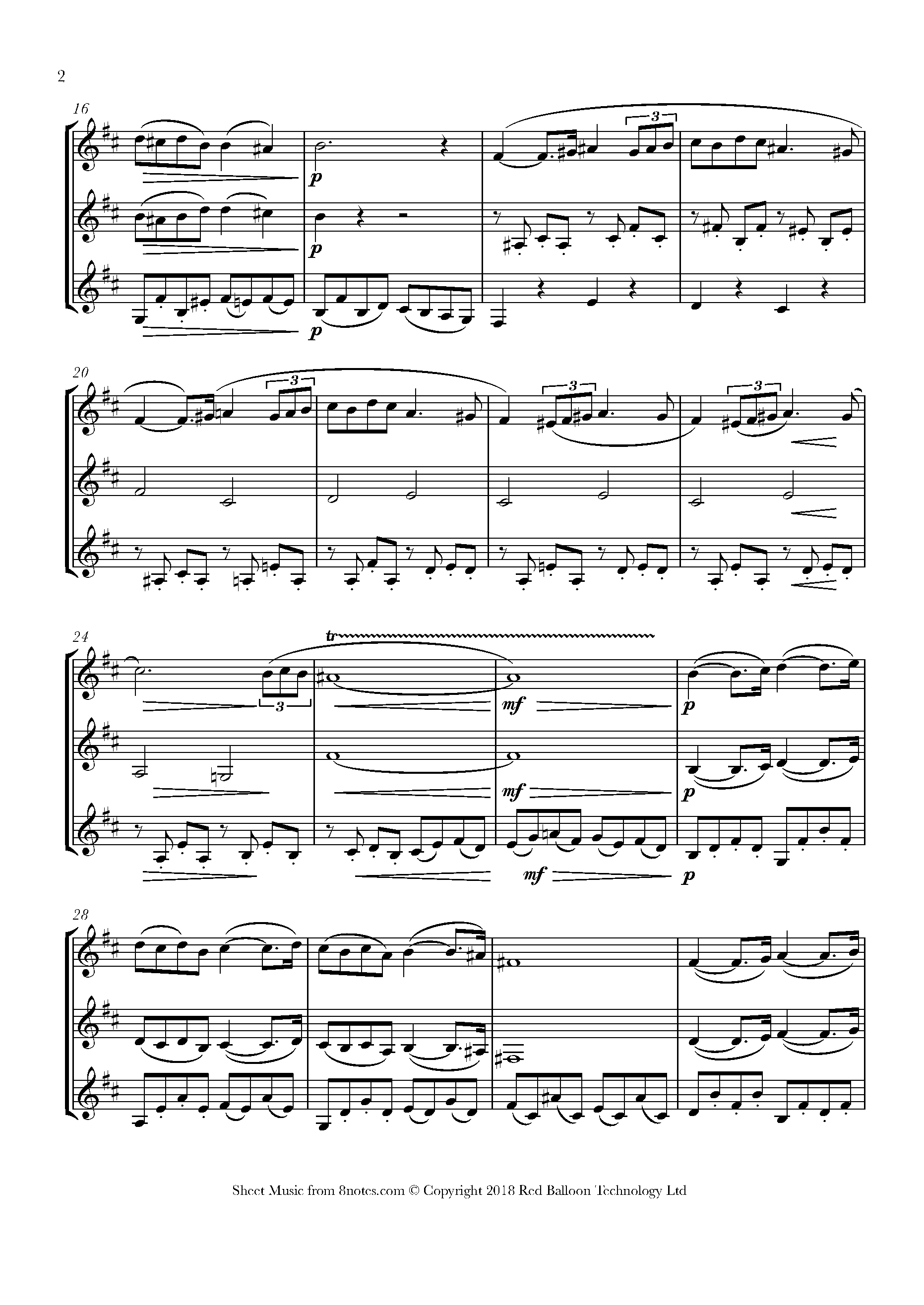 Fauré - Pavane op.50 Sheet music for French Horn Trio - 8notes.com