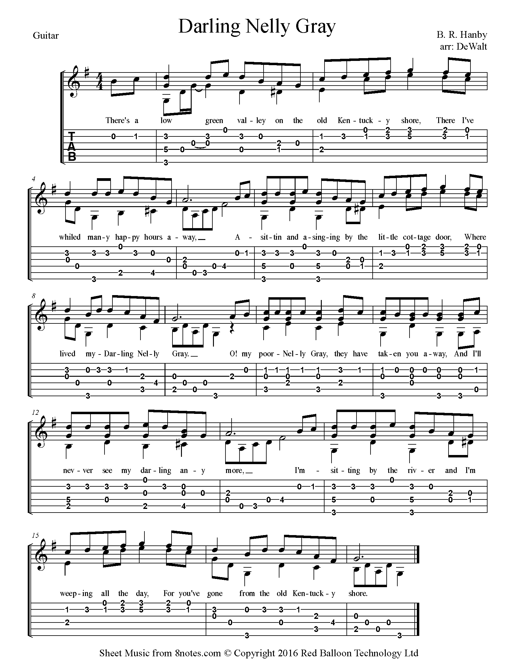 Free Guitar Sheet Music, Lessons & Resources - 8notes.com