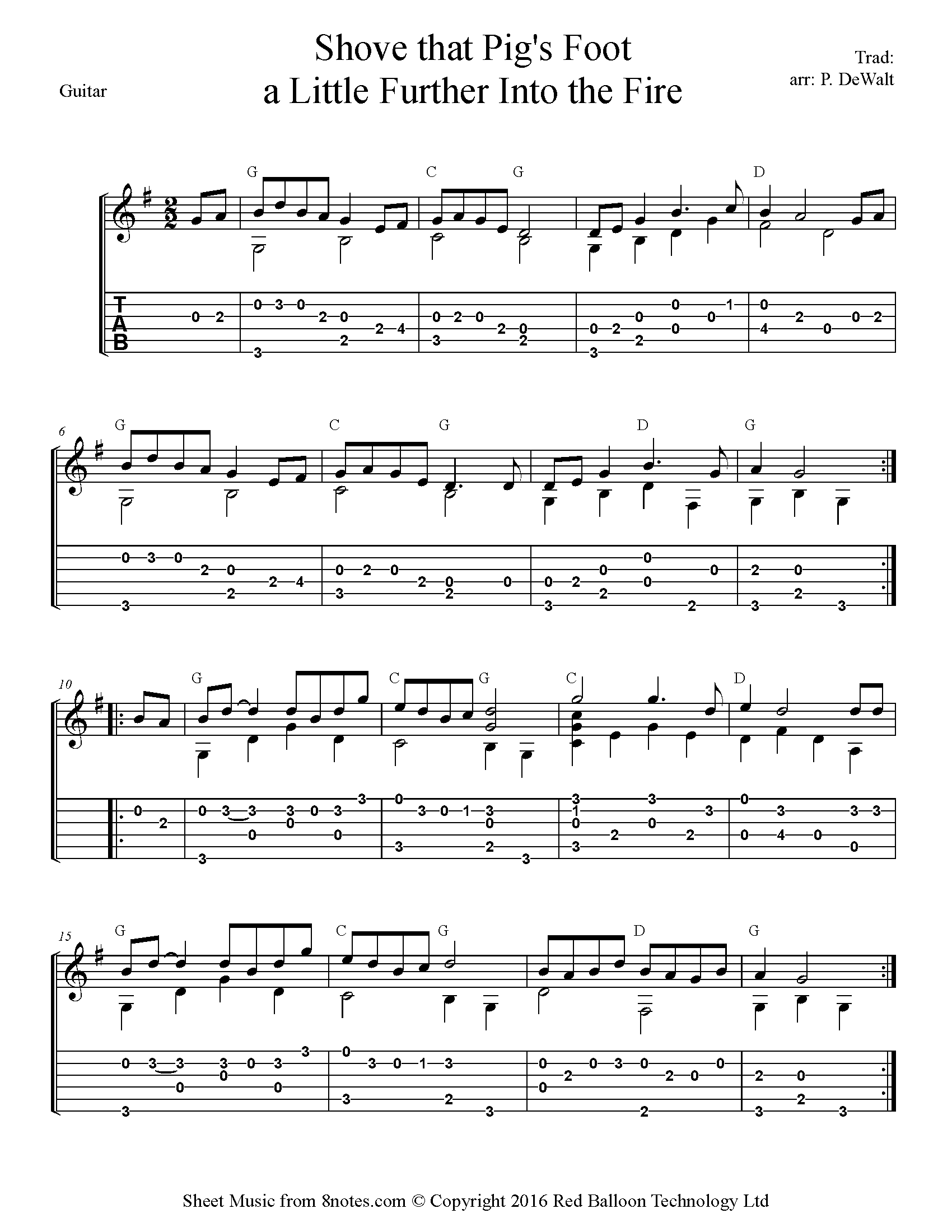 Old Time Music for Guitar Compilation