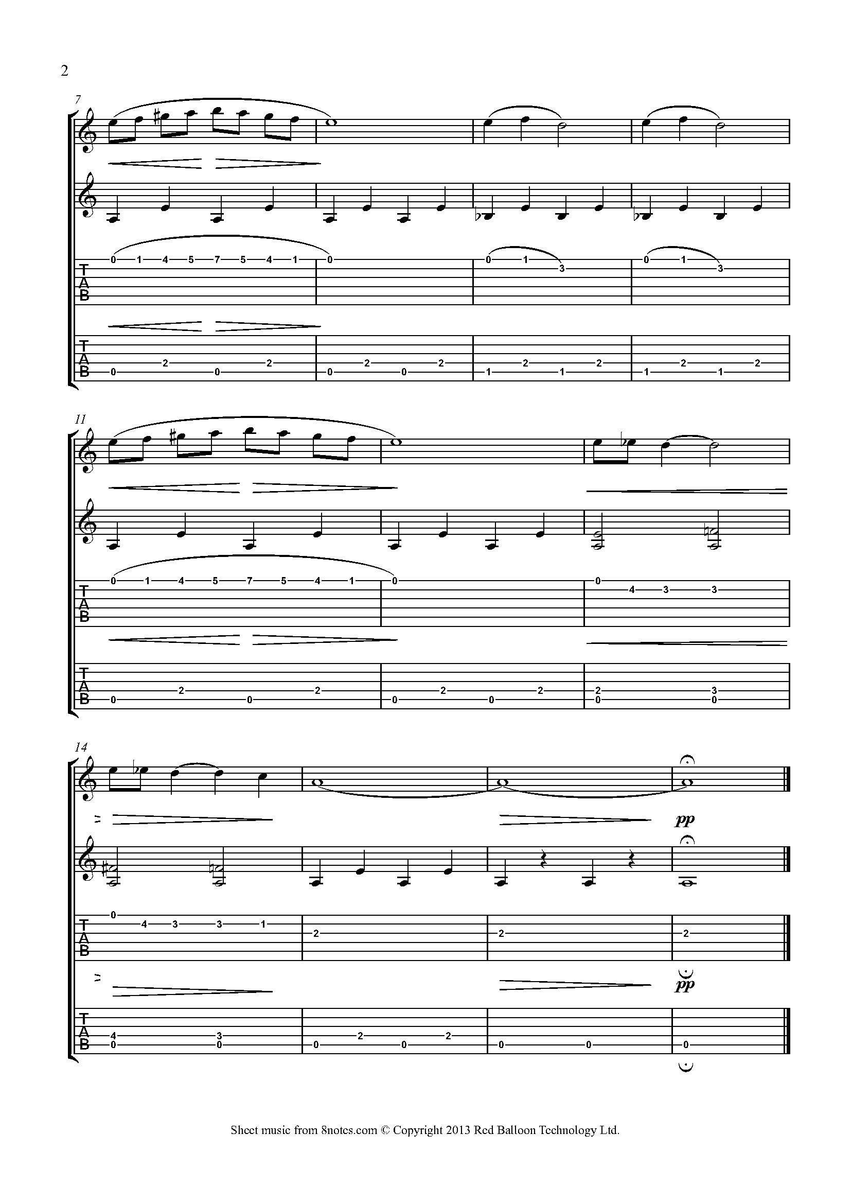 David Bruce - Agent in Egypt Sheet music for Guitar Duet - 8notes.com