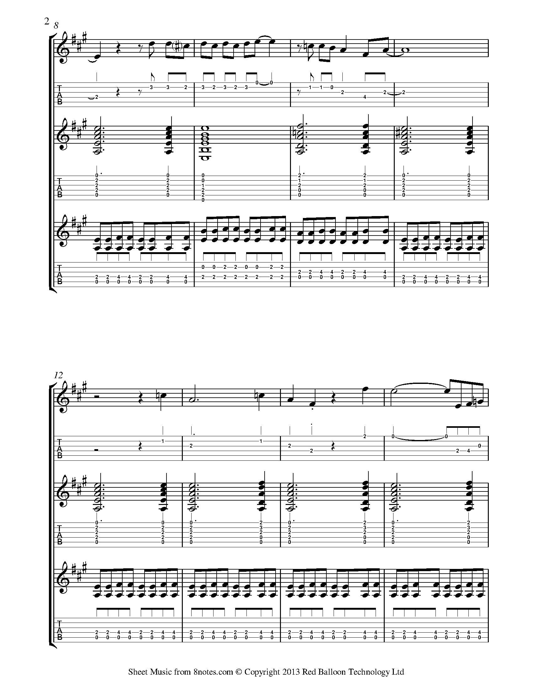 C.C.Rider Blues (aka See See Rider) Sheet music for Guitar Ensemble ...