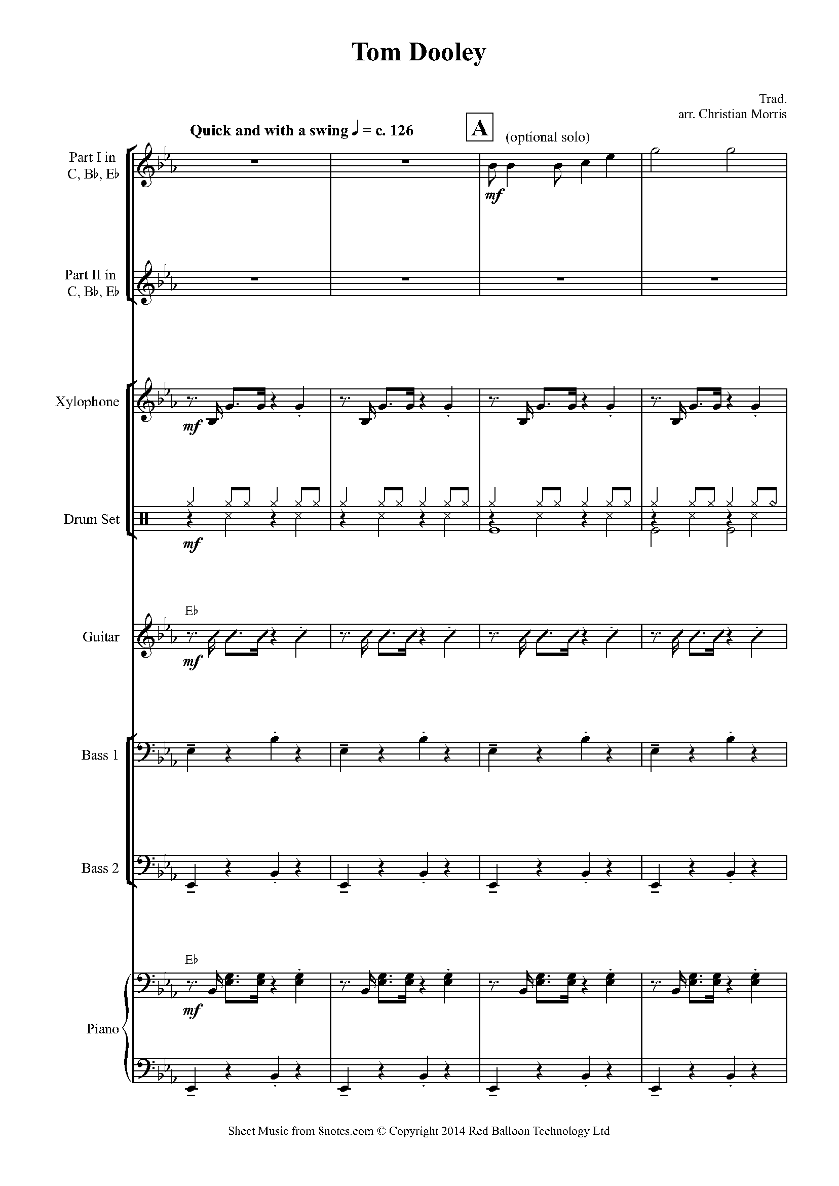 Tom Dooley Sheet music for Jazz Ensemble - 8notes.com