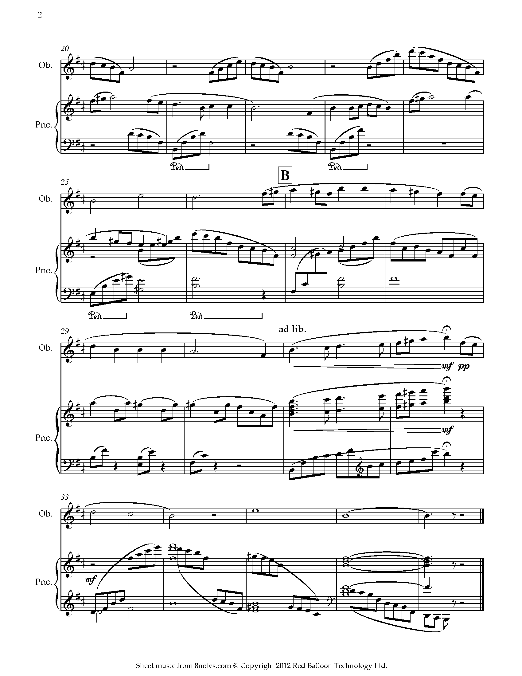 Holst Song Without Words Ill Love My Love From Second Suite In F