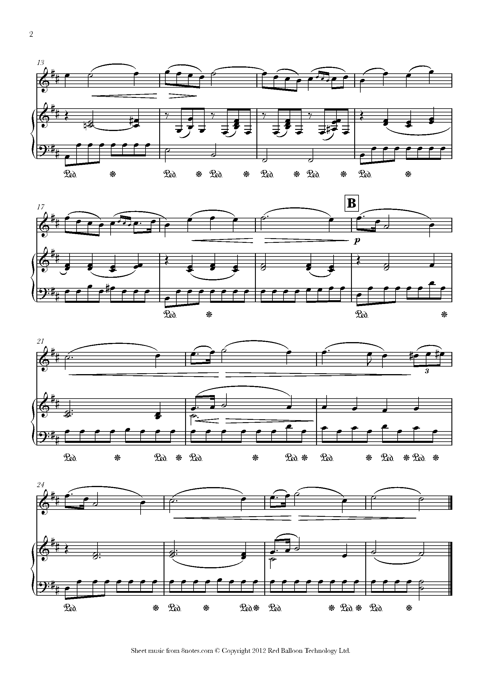 Chopin - Prelude Op. 28 No. 15 'Raindrop' Sheet music for Oboe ...