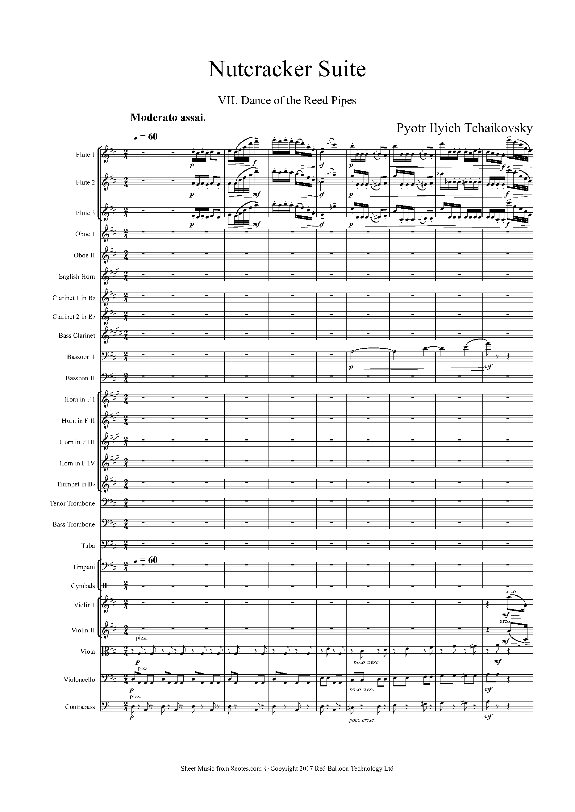 Tchaikovsky - Nutcracker Suite, Op. 71a VII. Dance of the Reed Pipes ...