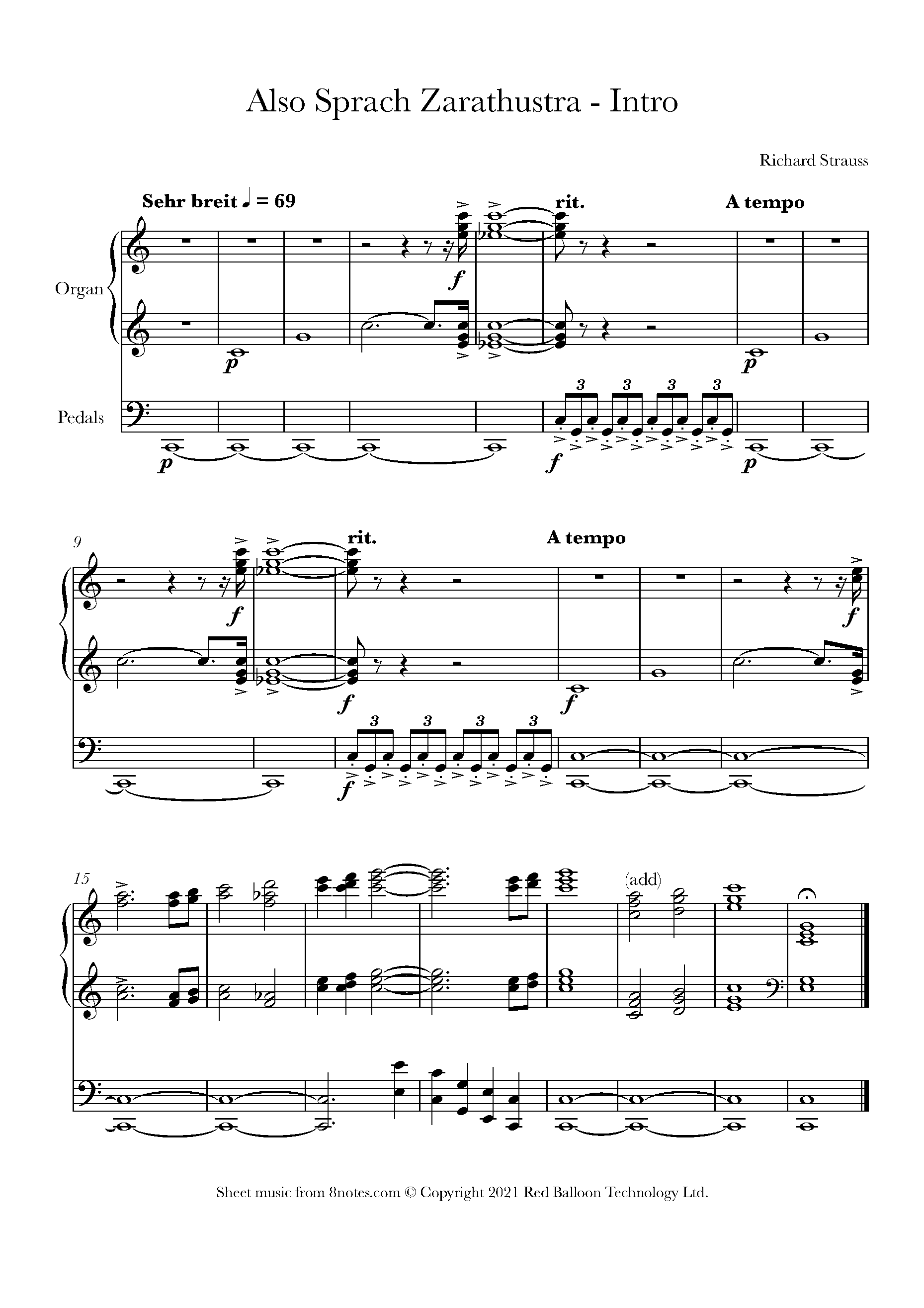 Richard Strauss - Also Sprach Zarathustra - Intro (as used in 2001 A ...