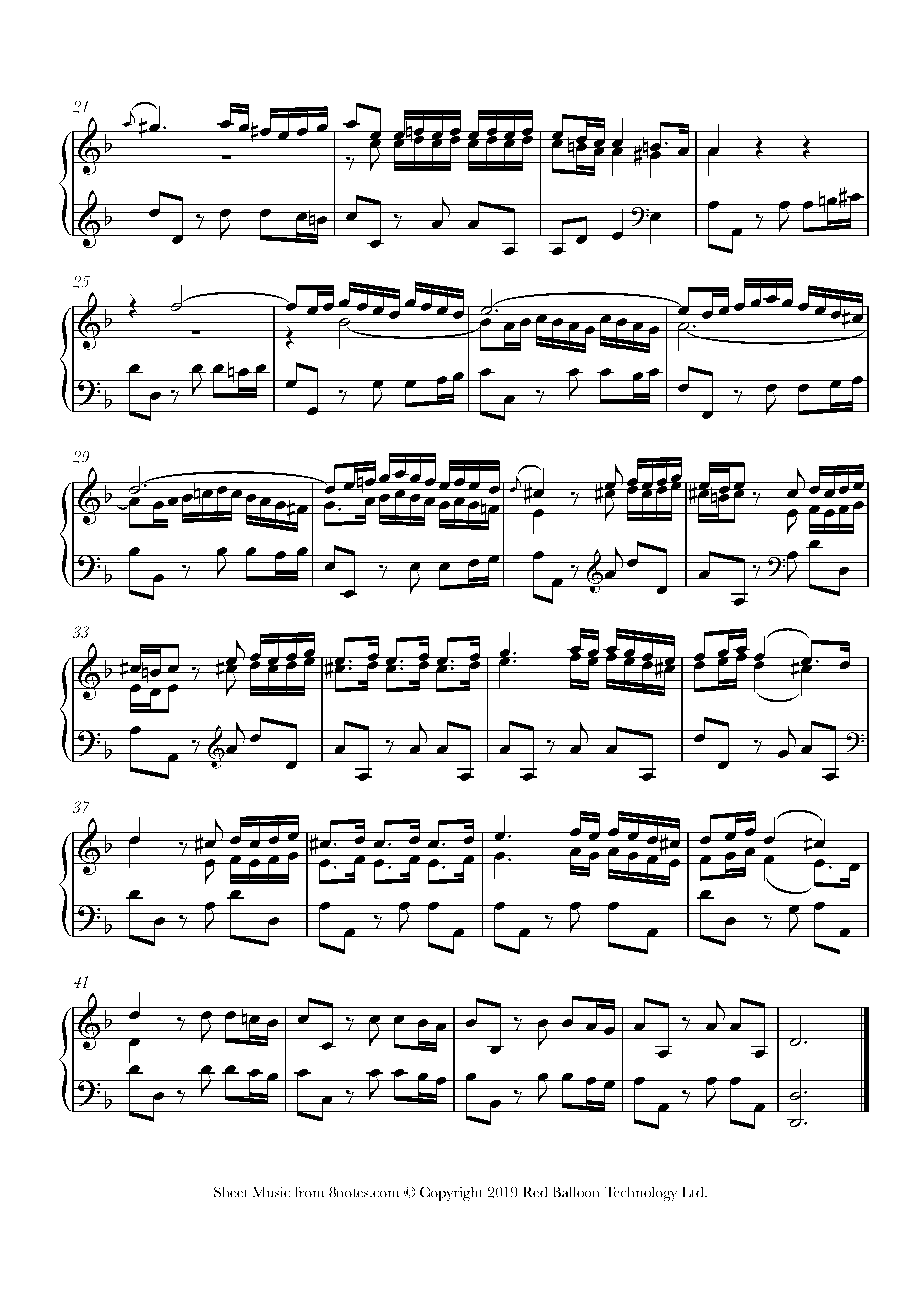 Vivaldi - Concerto in A Minor, 2nd Movement, Adagio Sheet music for ...