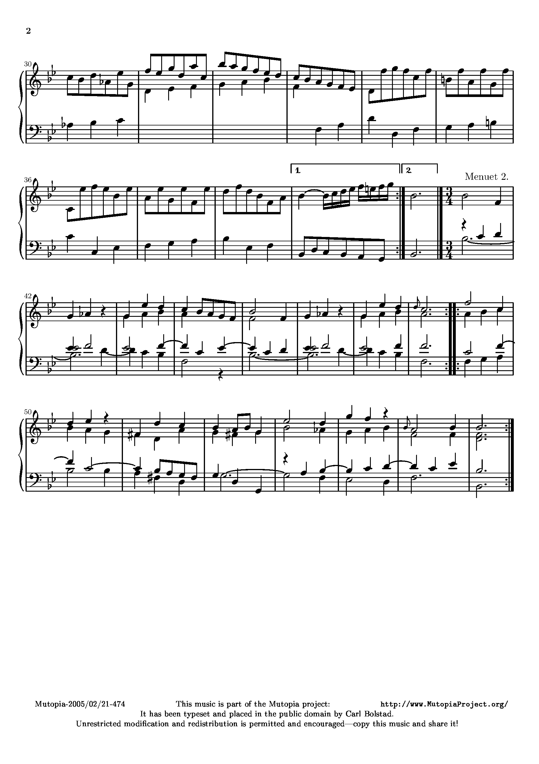 Bach, Johann Sebastian - Partita I 5th BWV 825 Sheet music for Piano ...