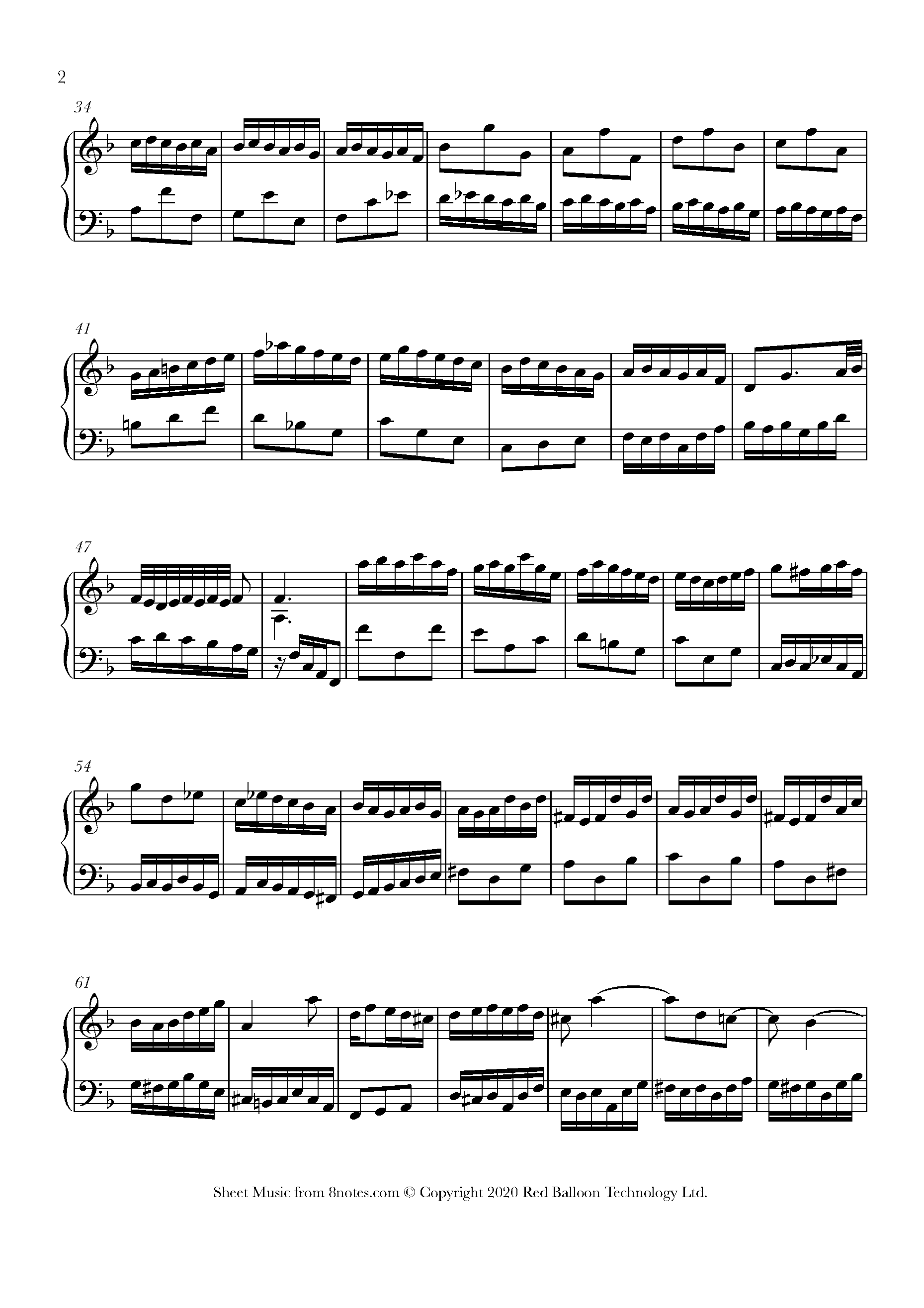 Bach - Little Prelude in D minor, BWV 935, No. 3 from Six Little ...