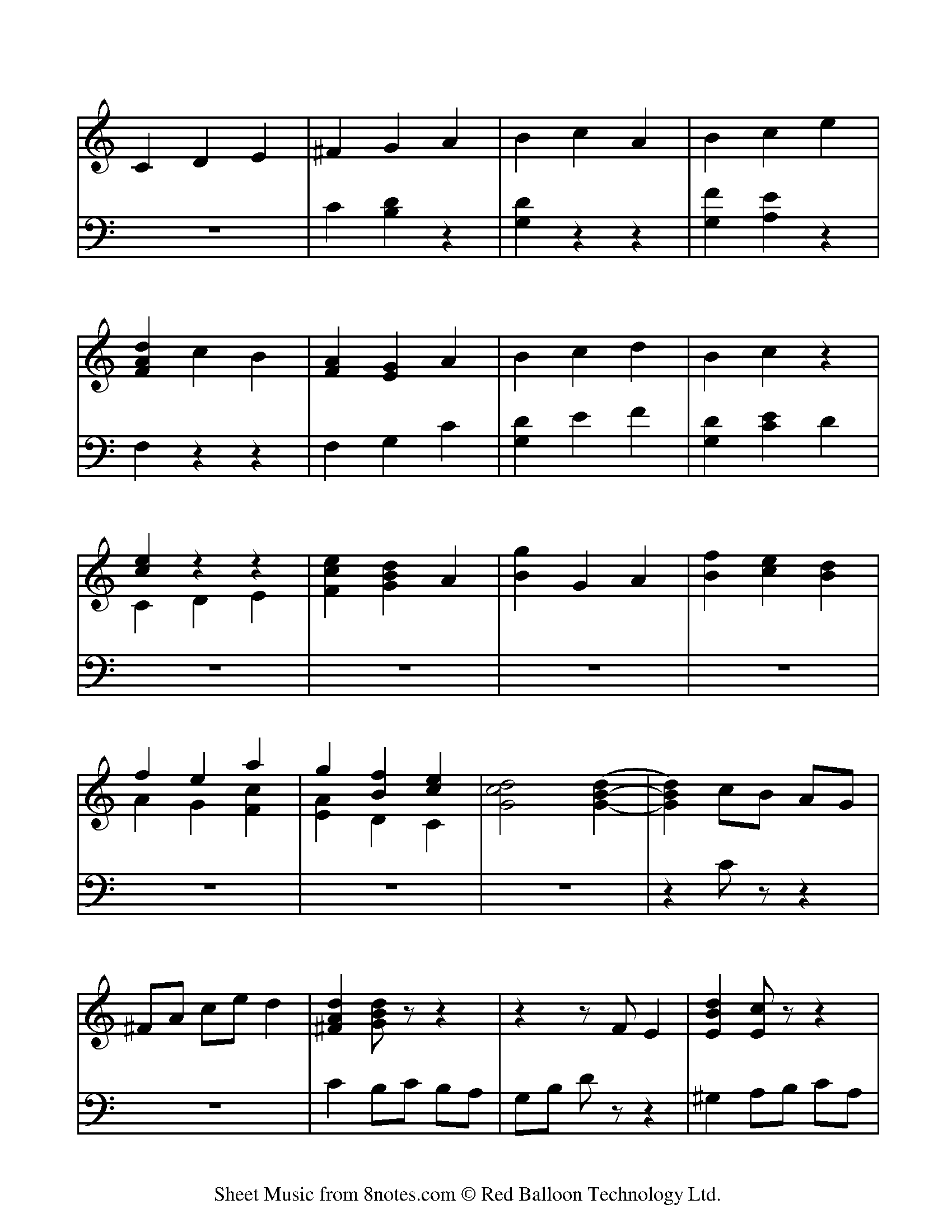 Bach - Chaconne BWV 1004 / Second Theme Excerpt (Easy Piano) Sheet ...