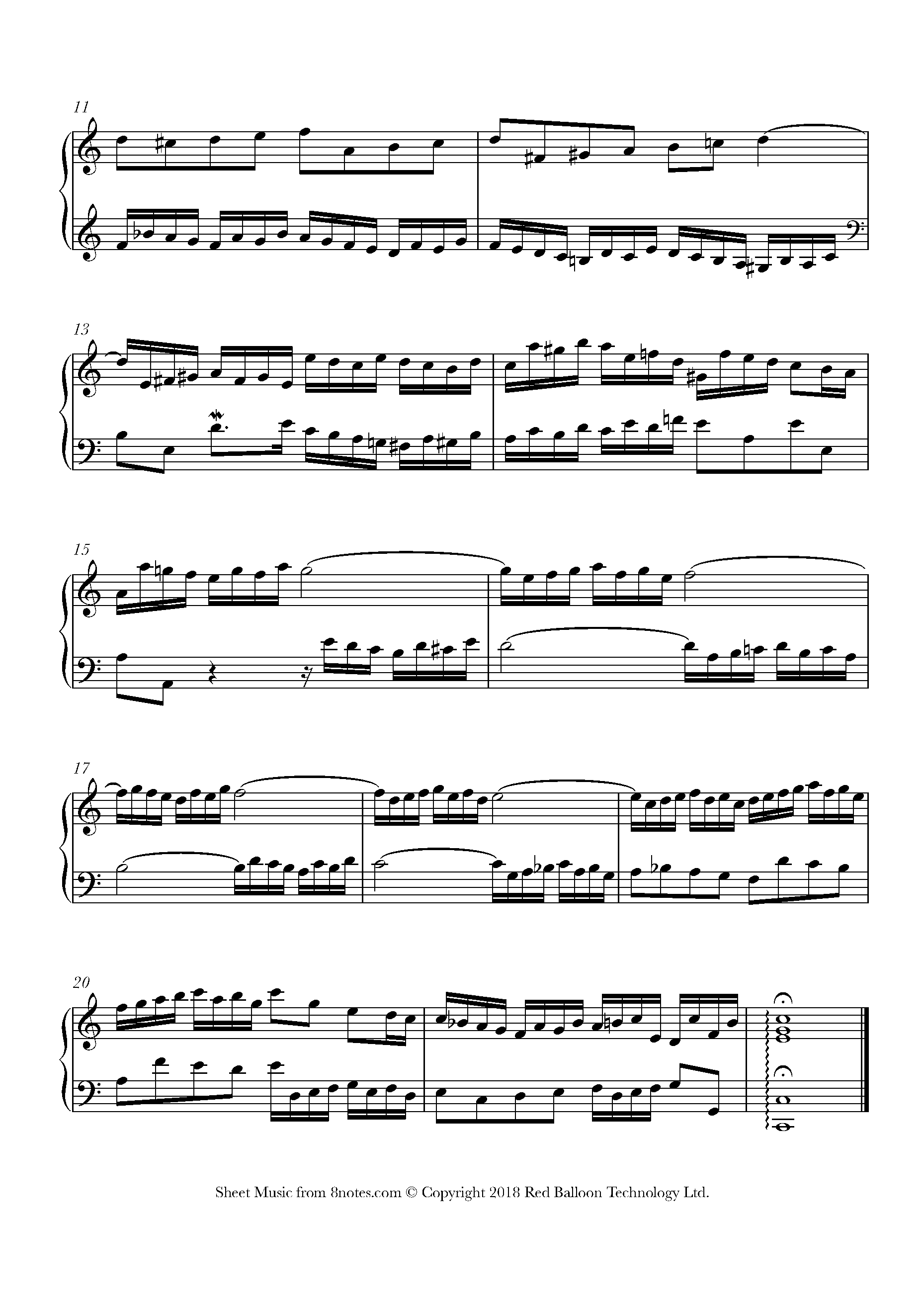 Bach - Invention No. 1 in C Major BWV 772 Sheet music for Piano ...