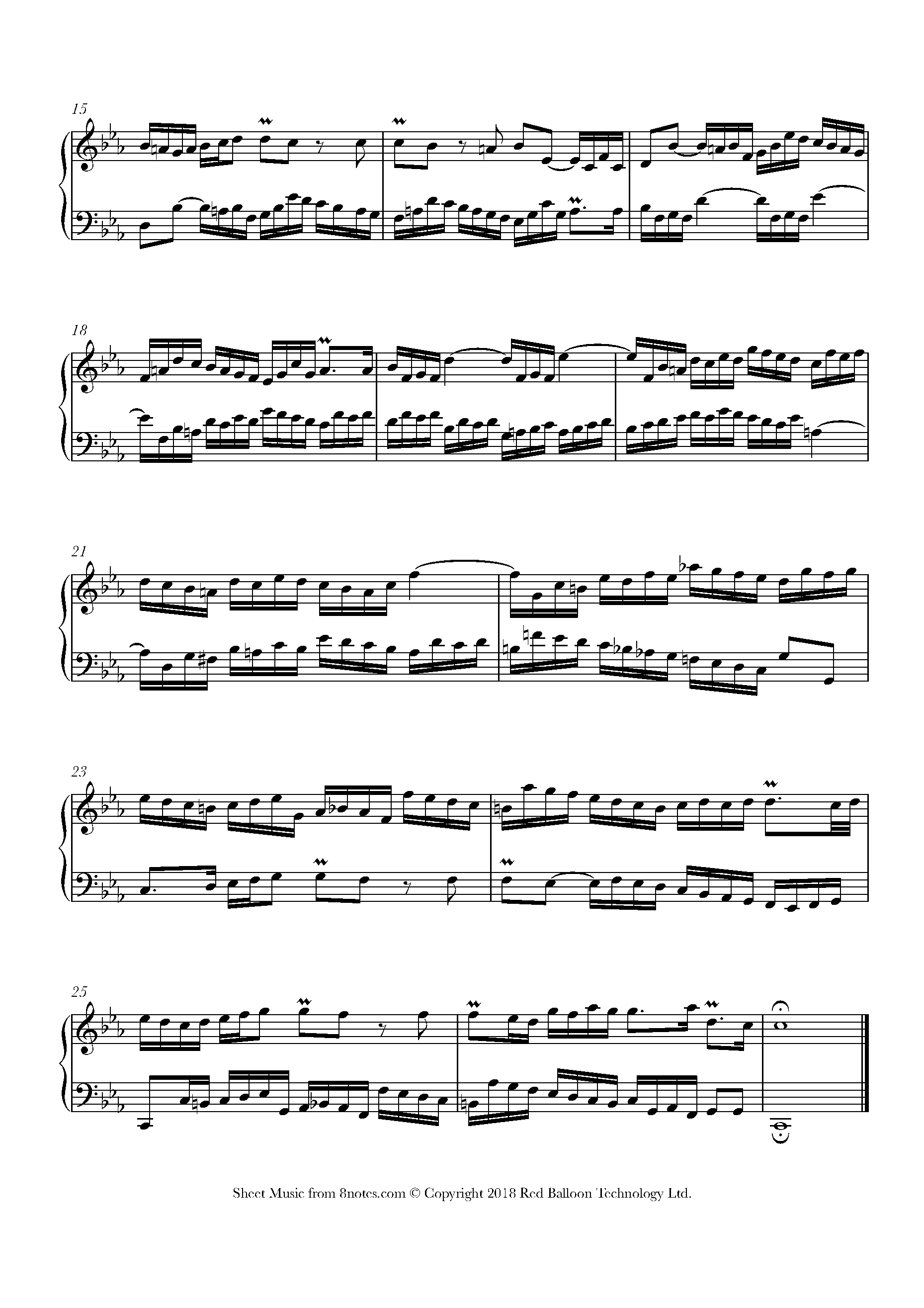 Bach - Invention No. 2 in C Minor BWV 773 Sheet music for Piano ...