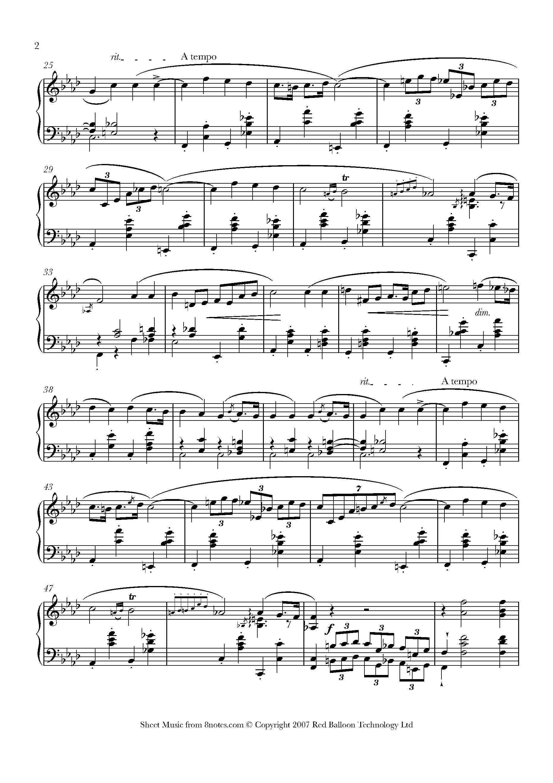 Chopin - Nocturne Op.55 No.1 Sheet music for Piano - 8notes.com
