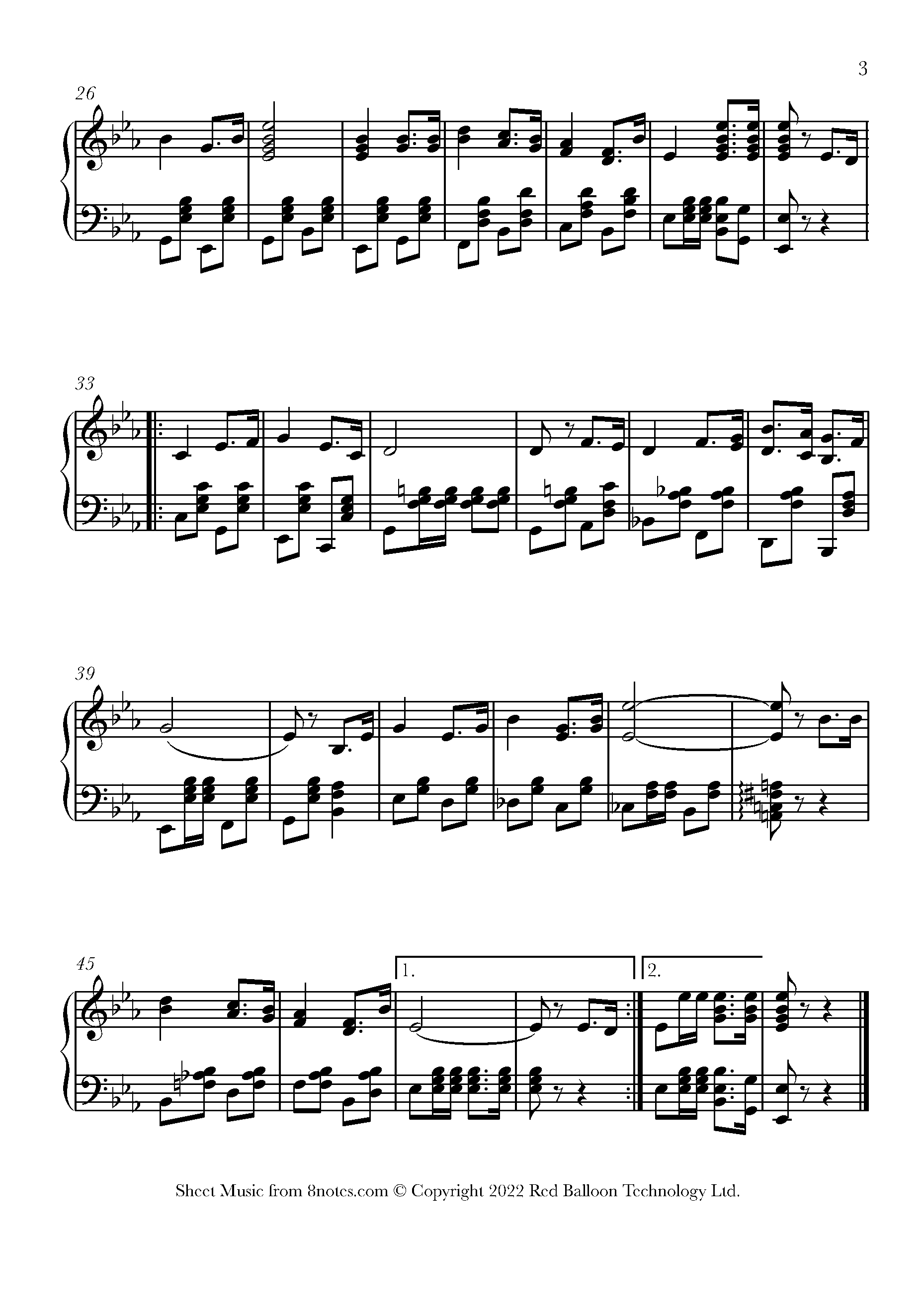 La Bayamesa (National Anthem of Cuba) Sheet music for Piano - 8notes.com