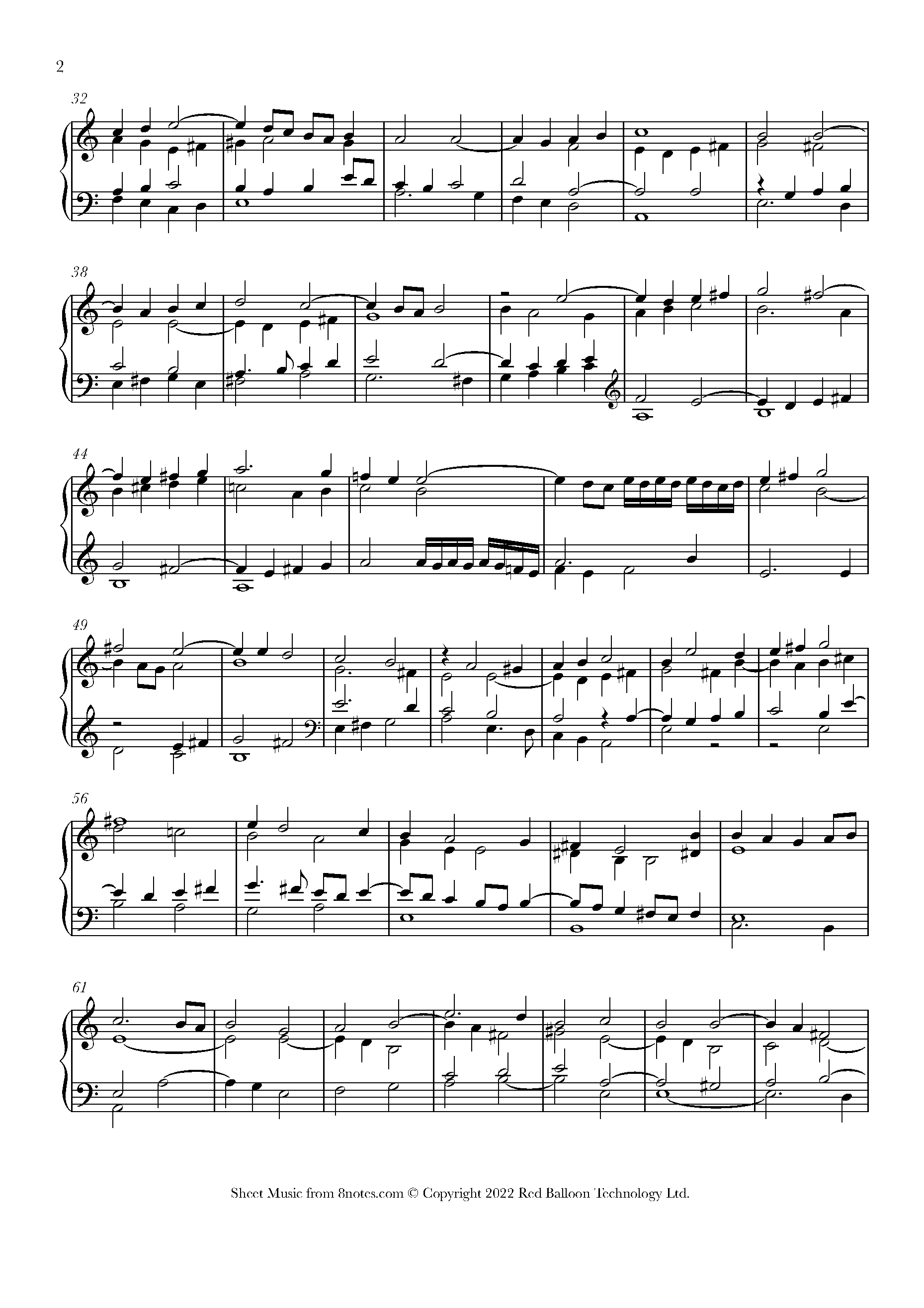 Gibbons - Fantasia of Four Parts Sheet music for Piano - 8notes.com