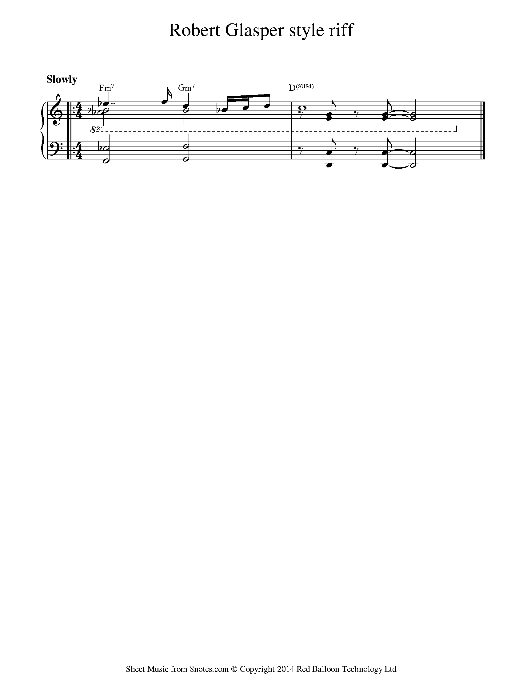 Robert Glasper - Robert Glasper style riff for Piano Riff Lesson ...