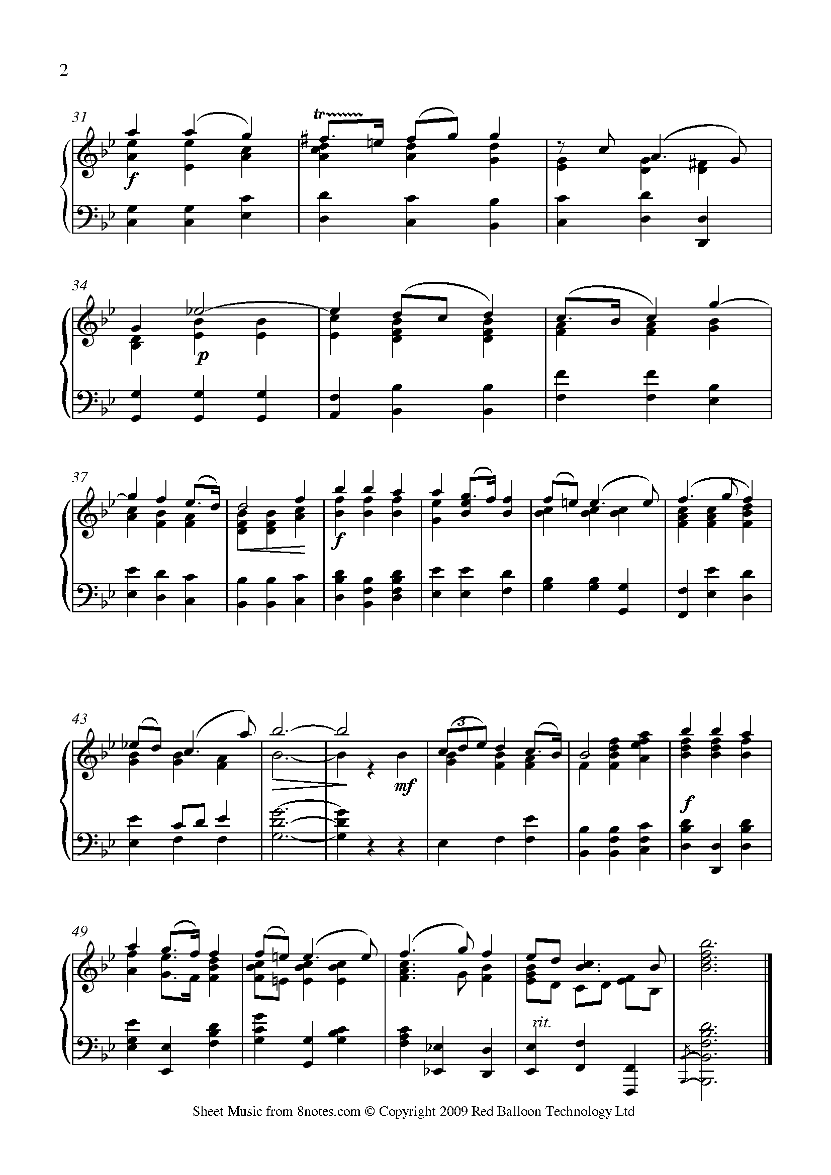 Handel - Largo from Xerxes Sheet music for Piano - 8notes.com