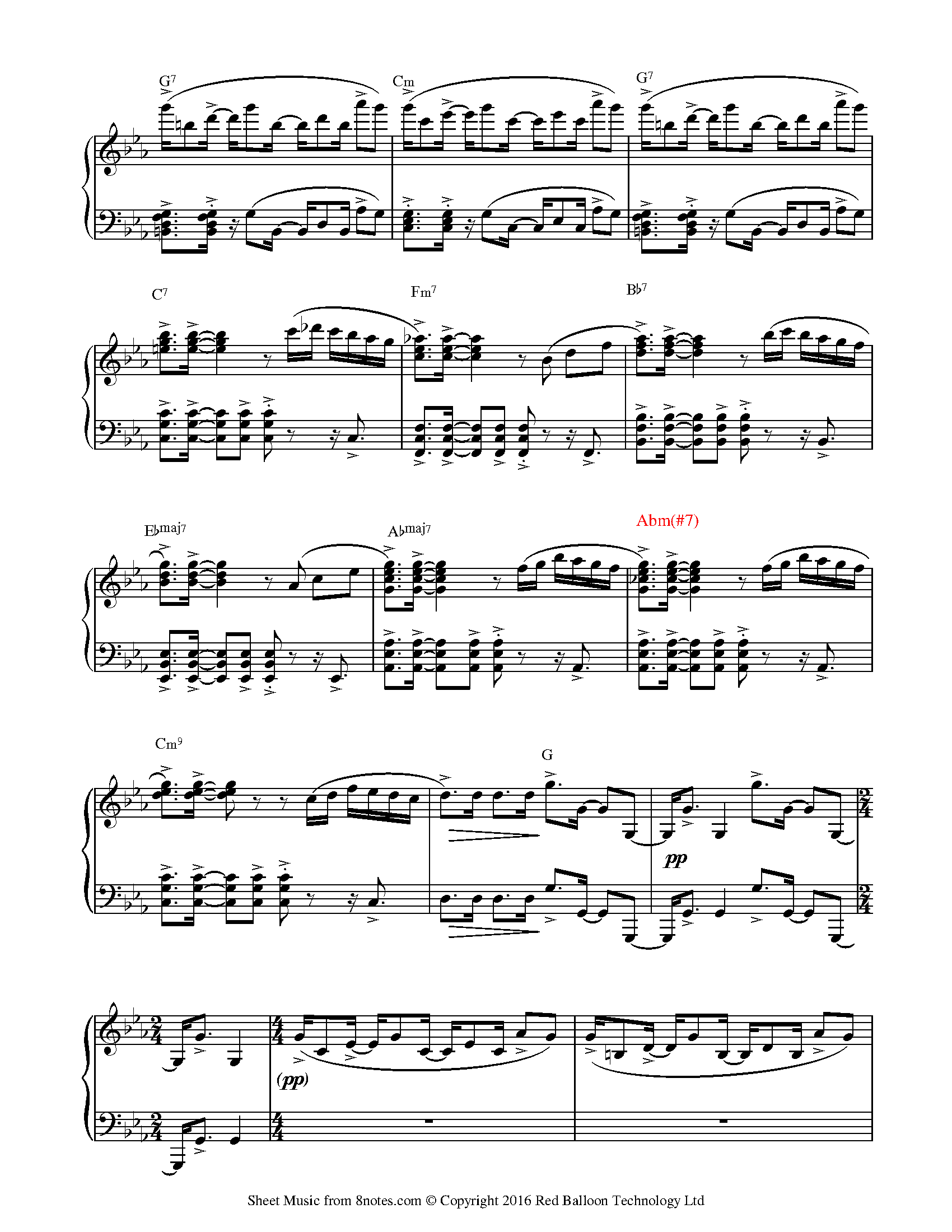 David Bruce - Hot Sauce Salsa Sheet music for Piano - 8notes.com